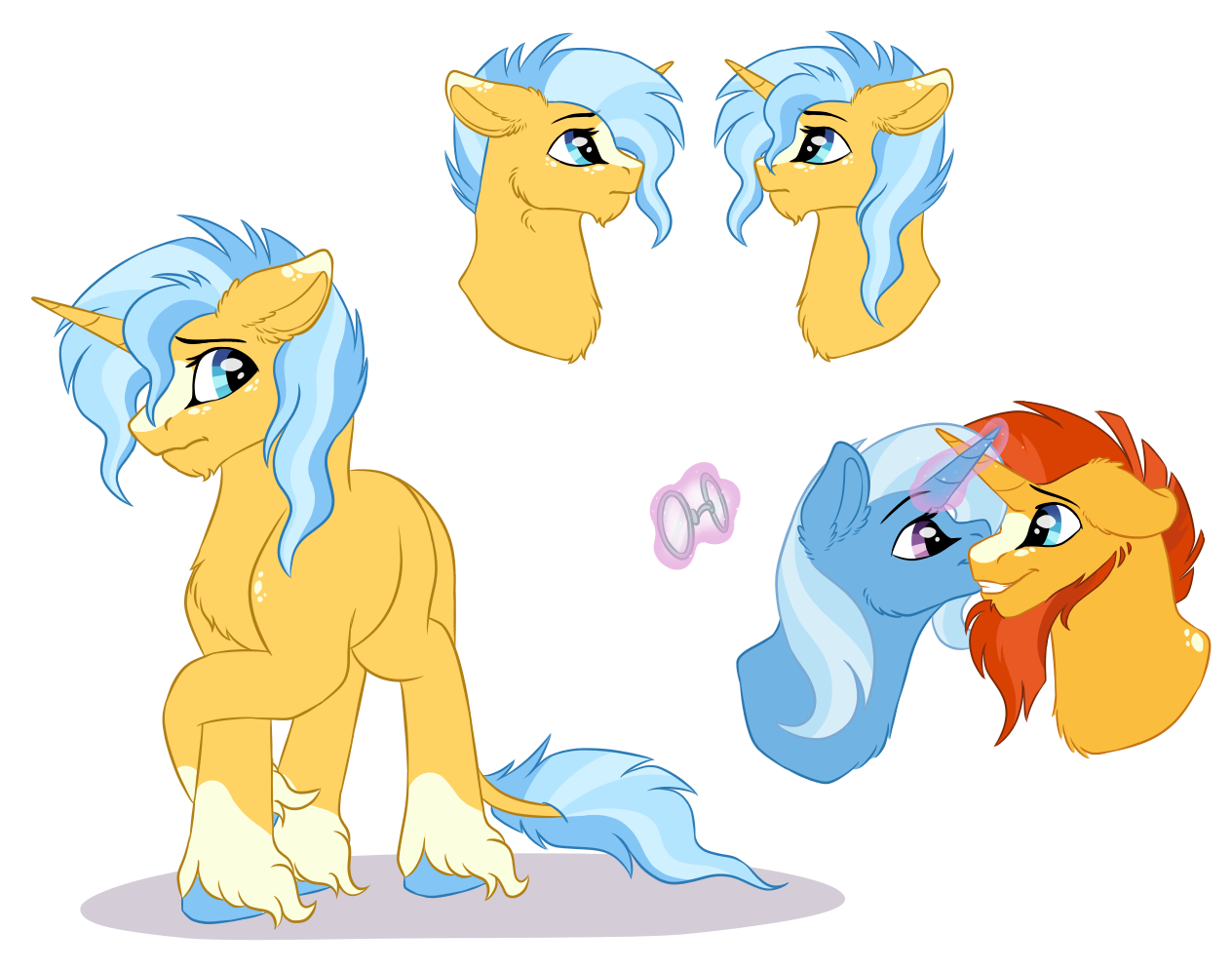 #2941786 - safe, artist:devonella, sunburst, trixie, oc, g4, female ...