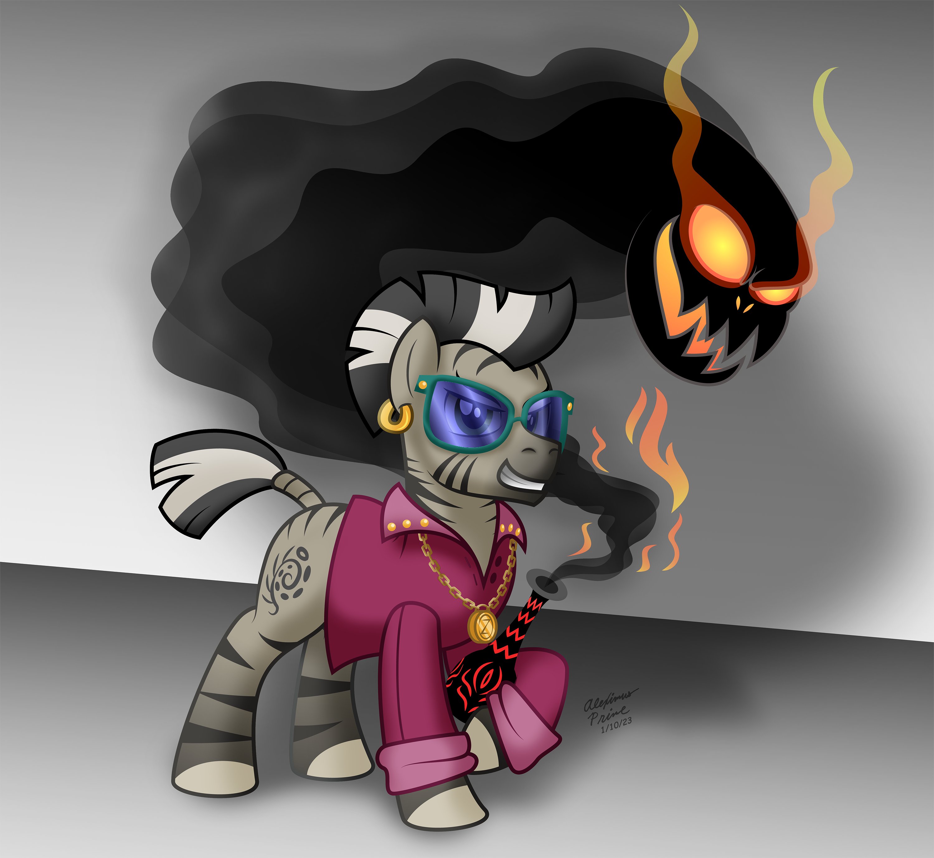 #3024686 - safe, artist:aleximusprime, erebus, zeb, cloud demon, demon ...