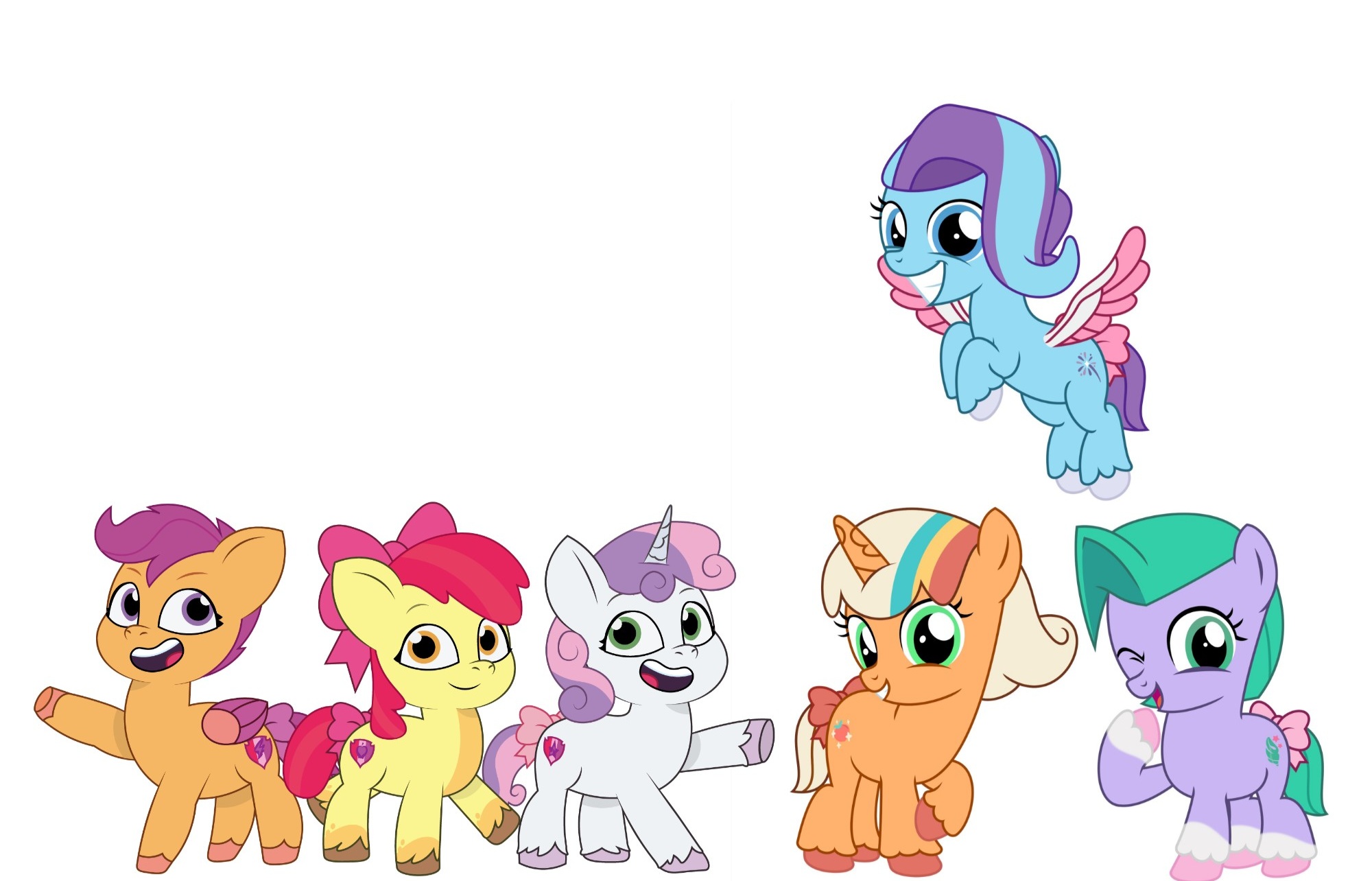 #3026104 - safe, artist:kuren247, artist:prixy05, edit, apple bloom ...