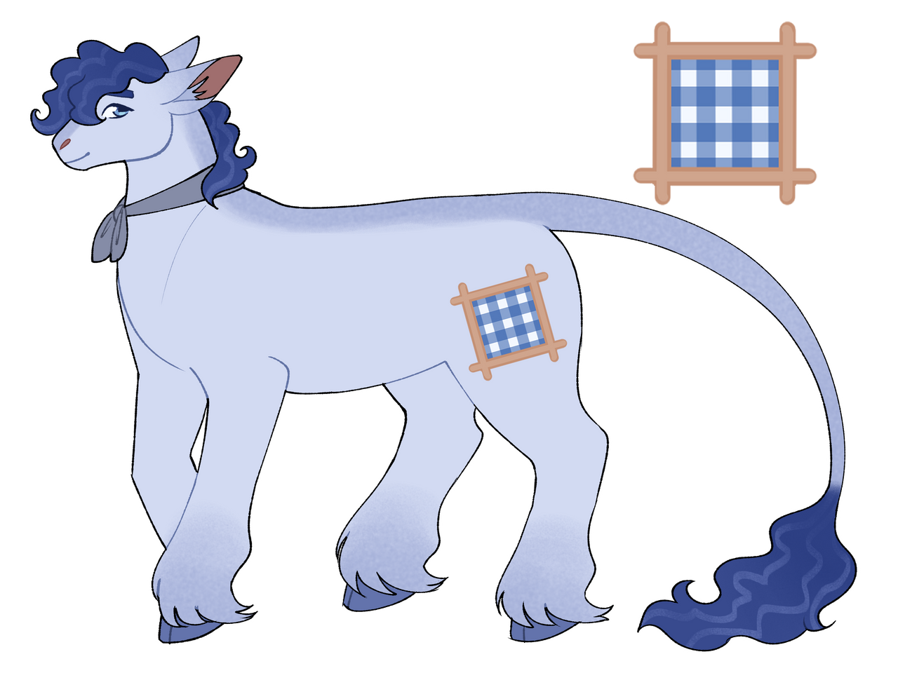 #3027775 - safe, artist:s0ftserve, oc, oc only, oc:gingham, earth pony ...