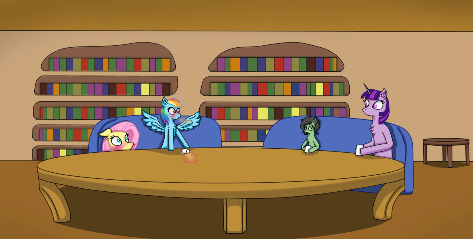 #3028186 - safe, artist:nismorose, fluttershy, rainbow dash, twilight ...