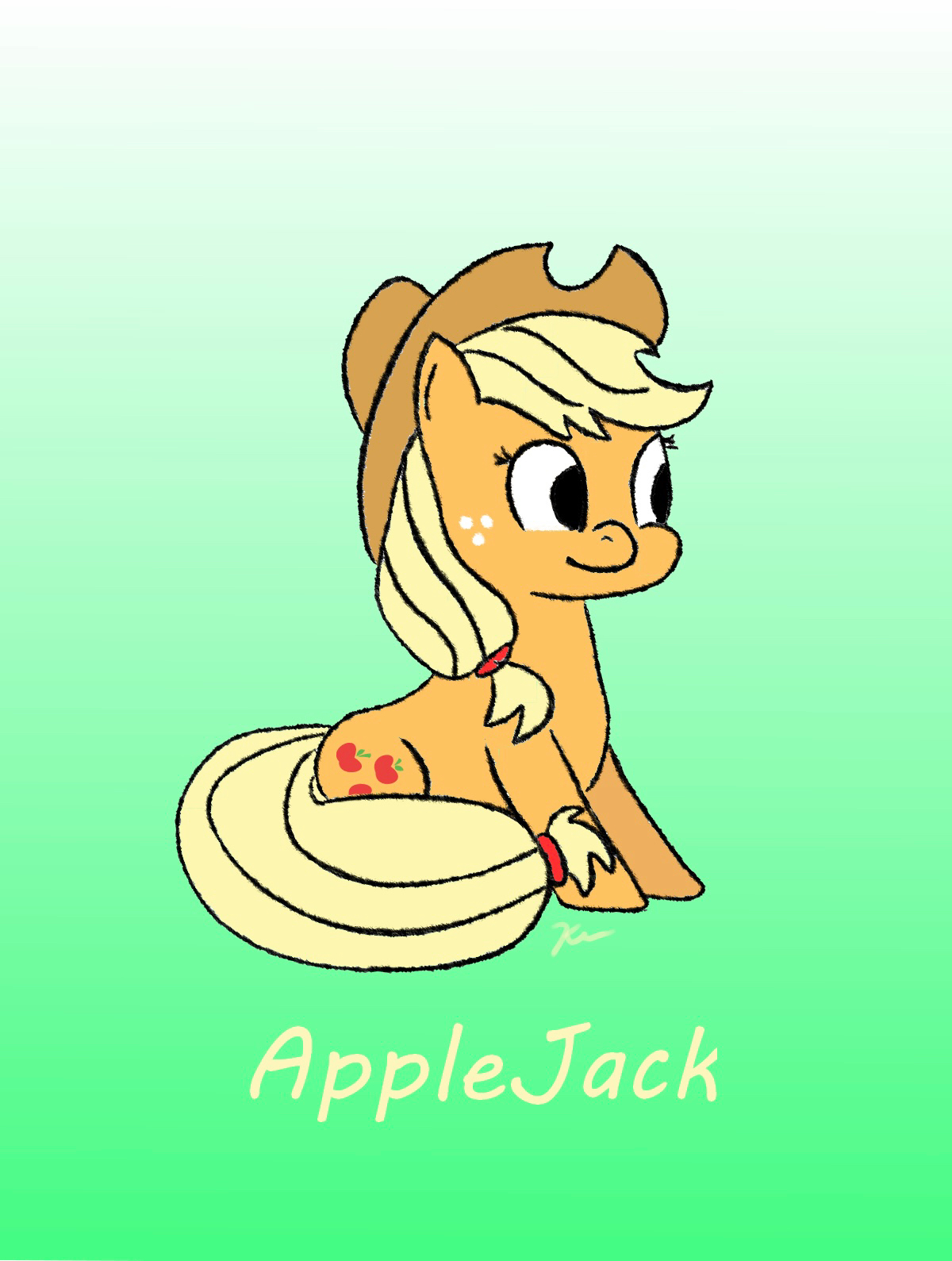 #3019251 - safe, artist:beepbeep, applejack, earth pony, pony, cowboy ...