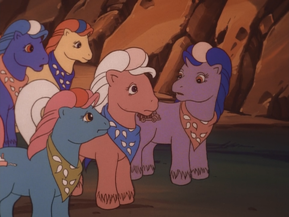 #3030808 - safe, screencap, 4-speed, quarterback (g1), salty (g1), slugger, tex, earth pony ...