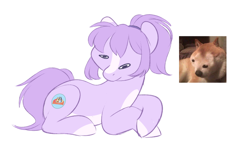 #3031132 - safe, artist:higglytownhero, oc, oc only, oc:mio (higglytownhero), dog, earth pony ...