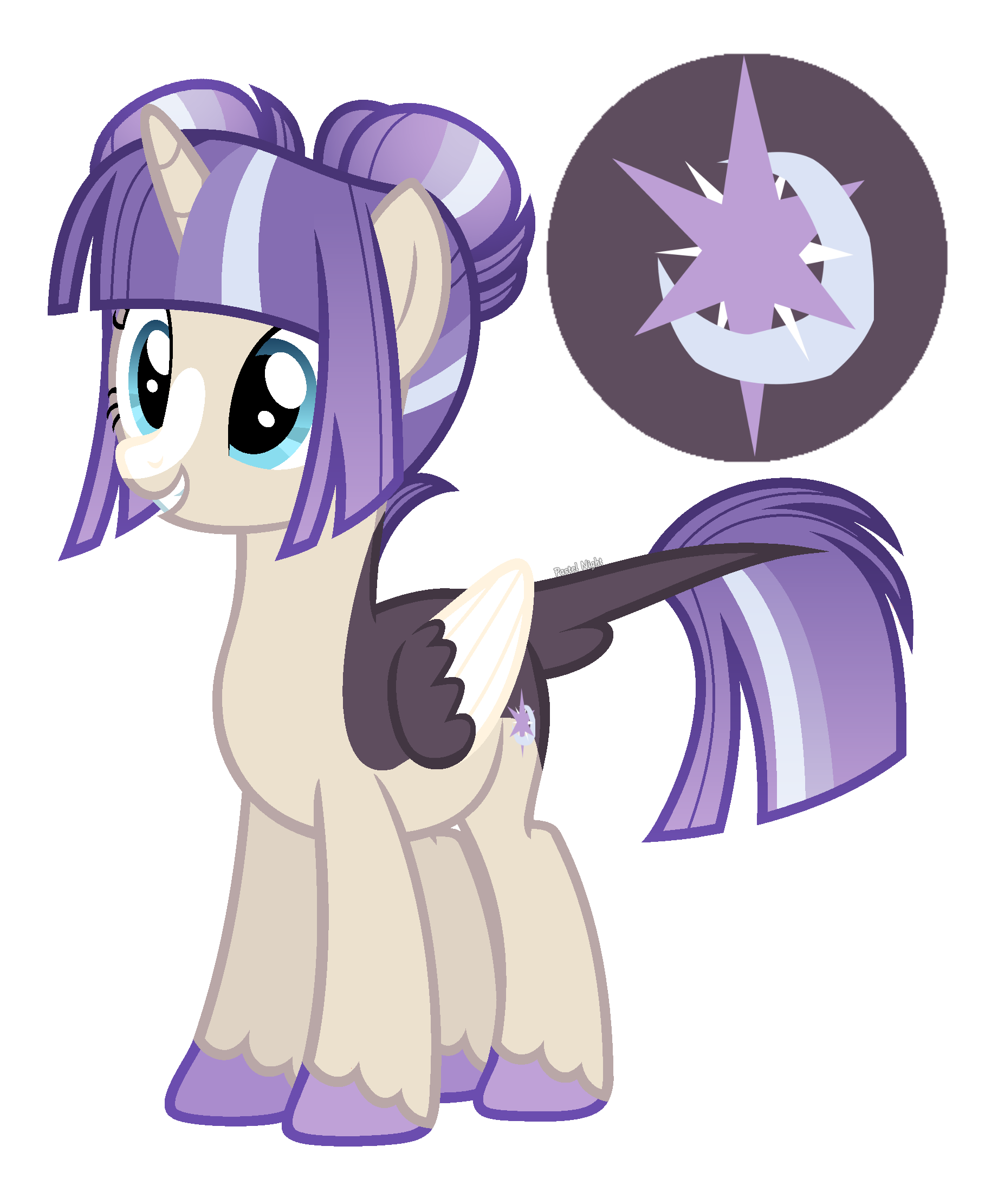 #3031662 - safe, artist:pastelnightyt, oc, oc only, alicorn, pony, alicorn oc, bangs, base used ...