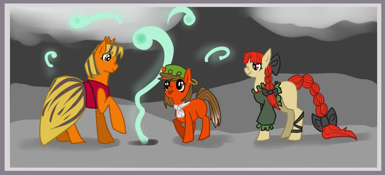 #3033599 - safe, artist:static-mcawesome, pony, chen (touhou), female ...