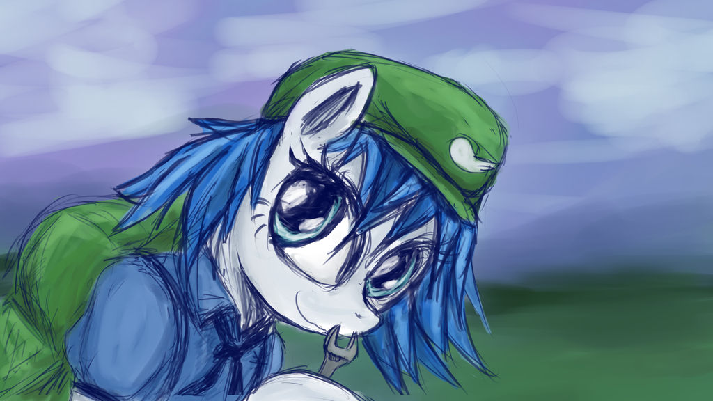 #3033632 - safe, artist:tunskaa, pony, female, hat, kawashiro nitori ...