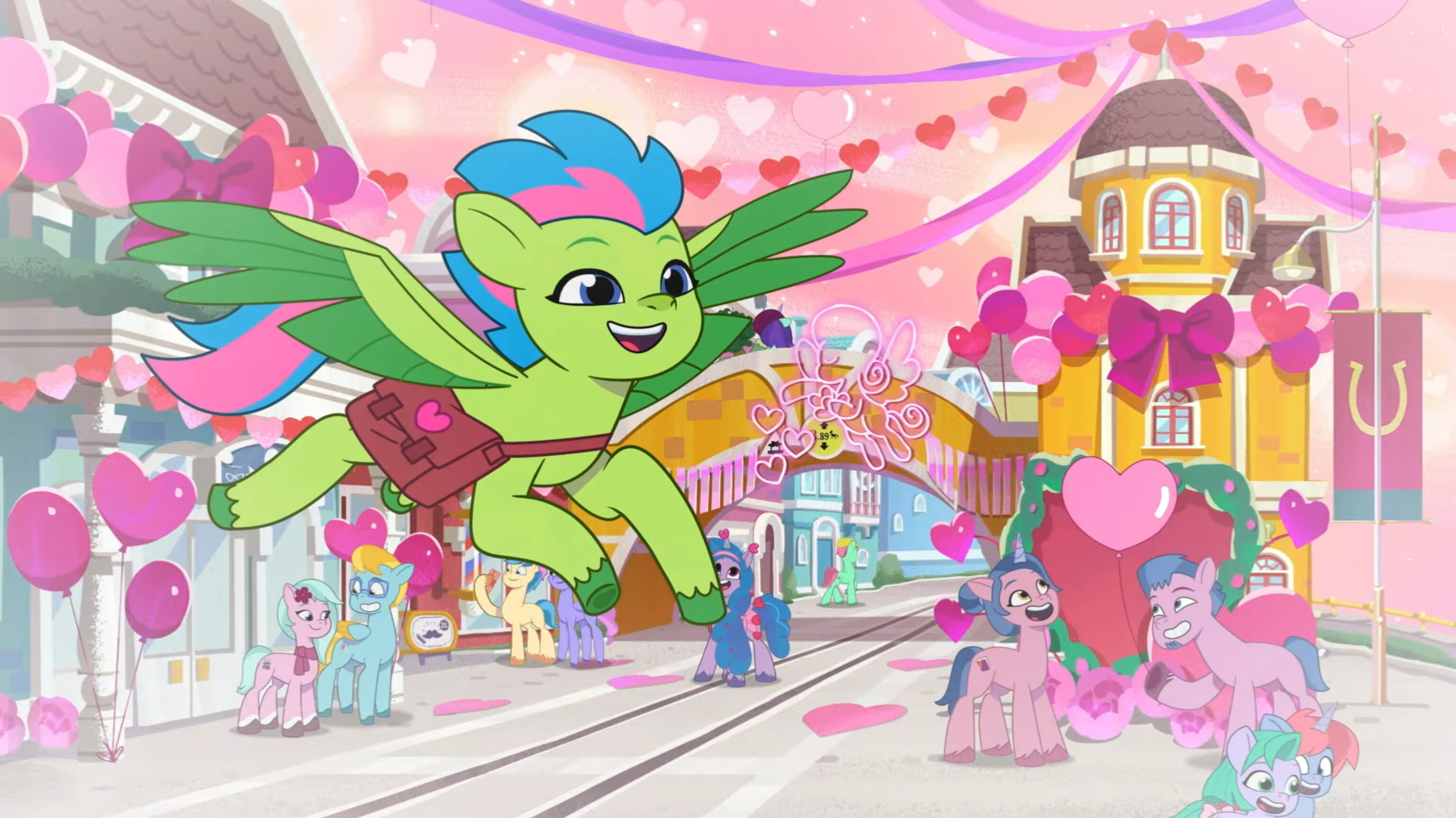 #3034351 - safe, screencap, cherry prancer, dahlia, emerald saucer ...