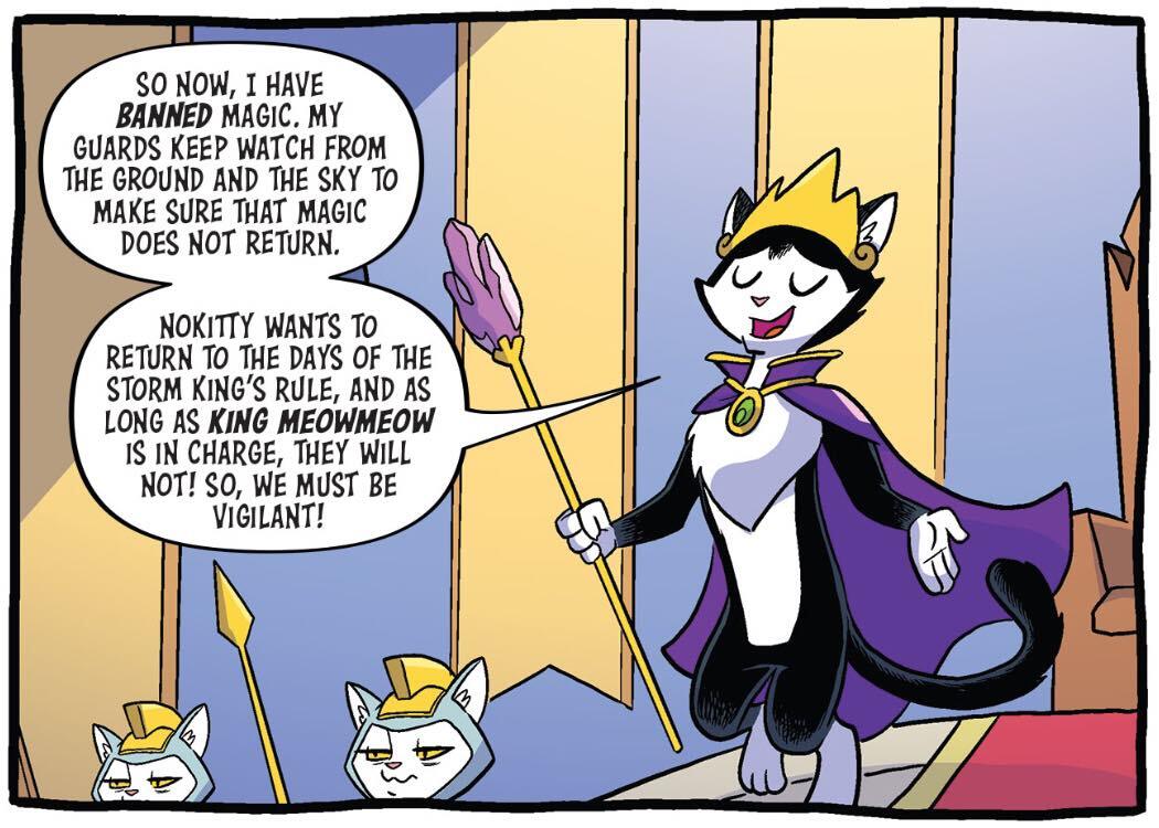 #3034466 - safe, artist:tony fleecs, idw, king meowmeow, abyssinian, anthro, friendship is magic ...