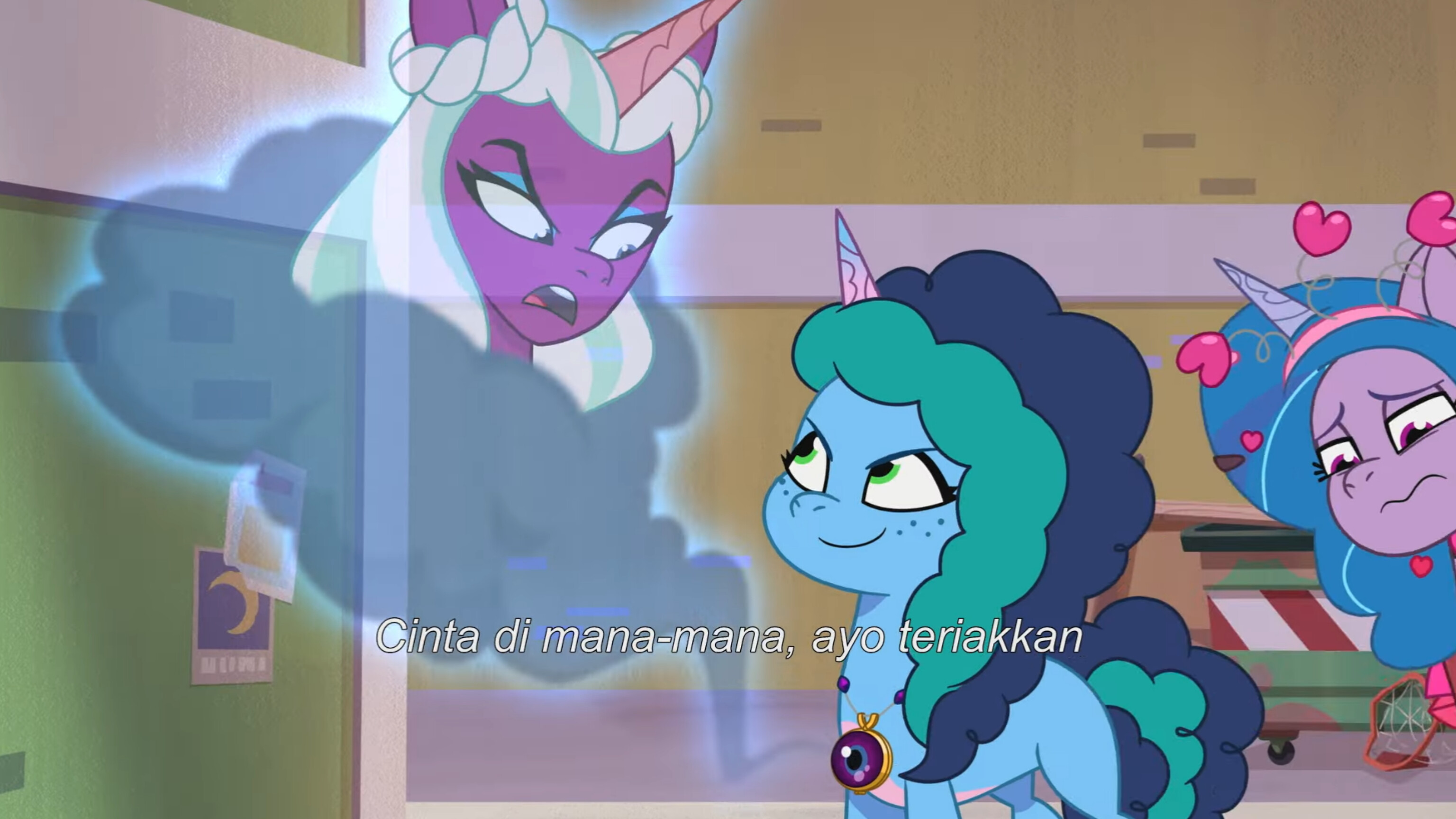 #3034558 - safe, screencap, izzy moonbow, misty brightdawn, opaline arcana, alicorn, pony ...