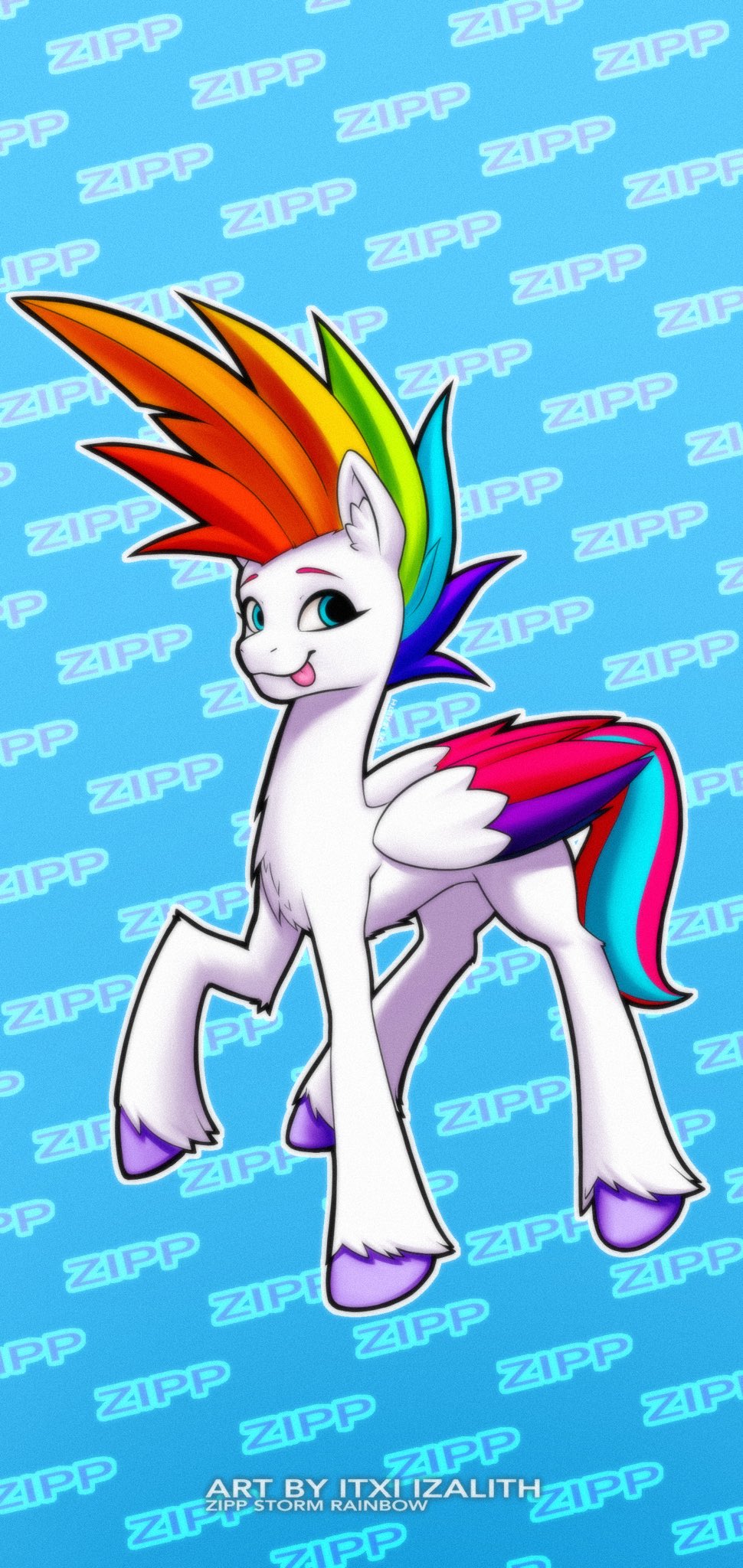 #3036640 - safe, artist:izalith_itxi, zipp storm, pegasus, pony, g5, my ...