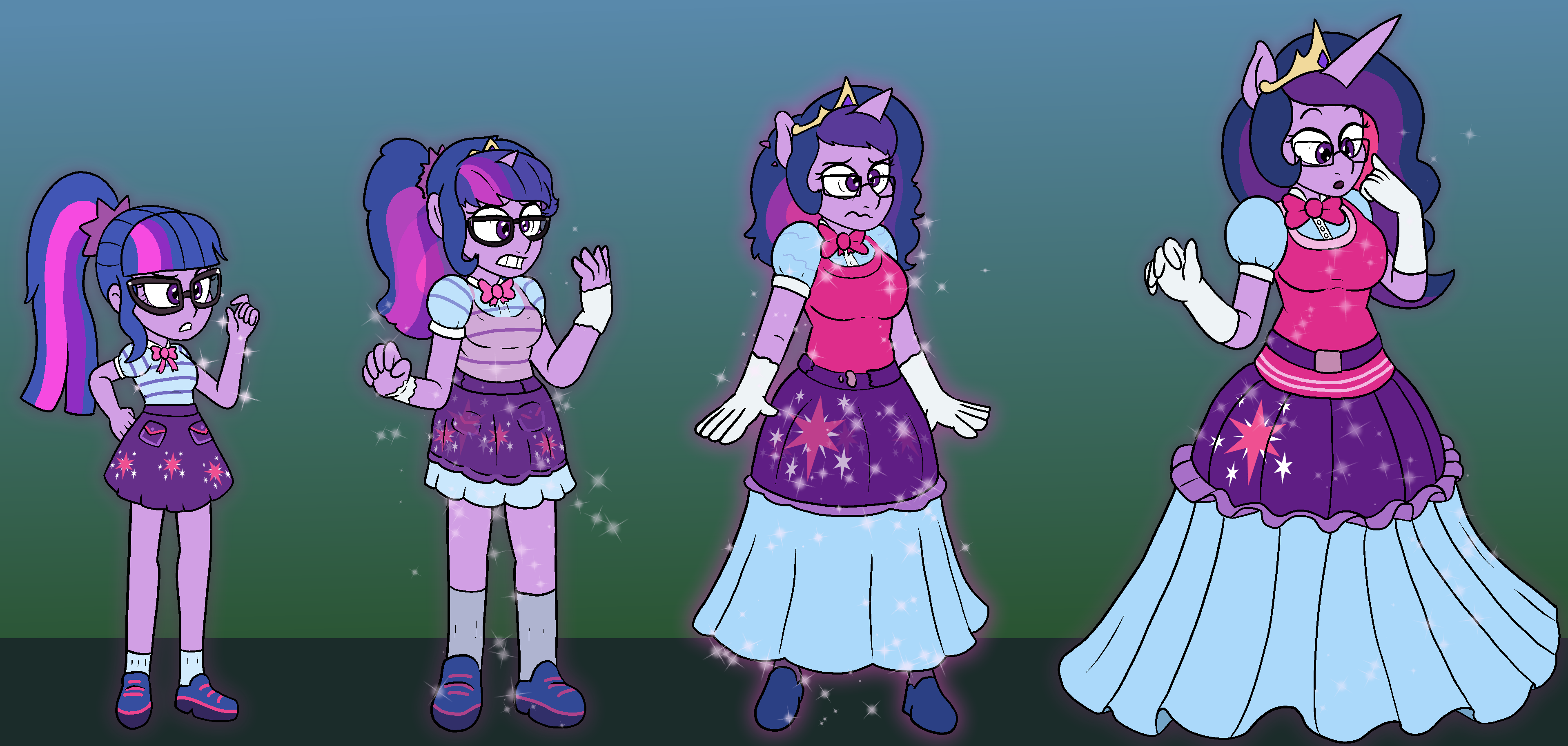 #3037531 - safe, artist:dommerik, sci-twi, twilight sparkle, alicorn ...