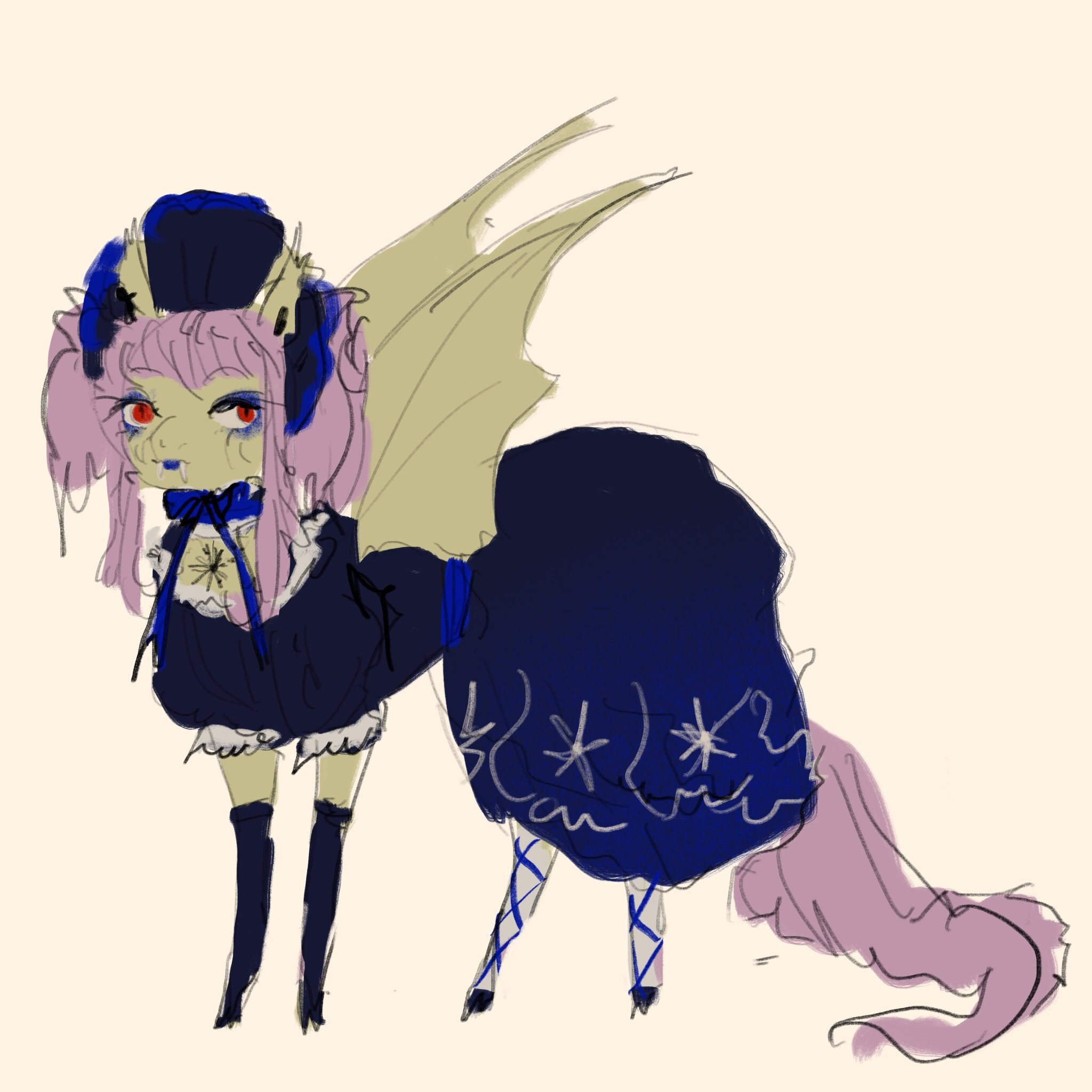 #3210657 - safe, artist:swollenbabyfat, fluttershy, bat pony, pony, bat ...