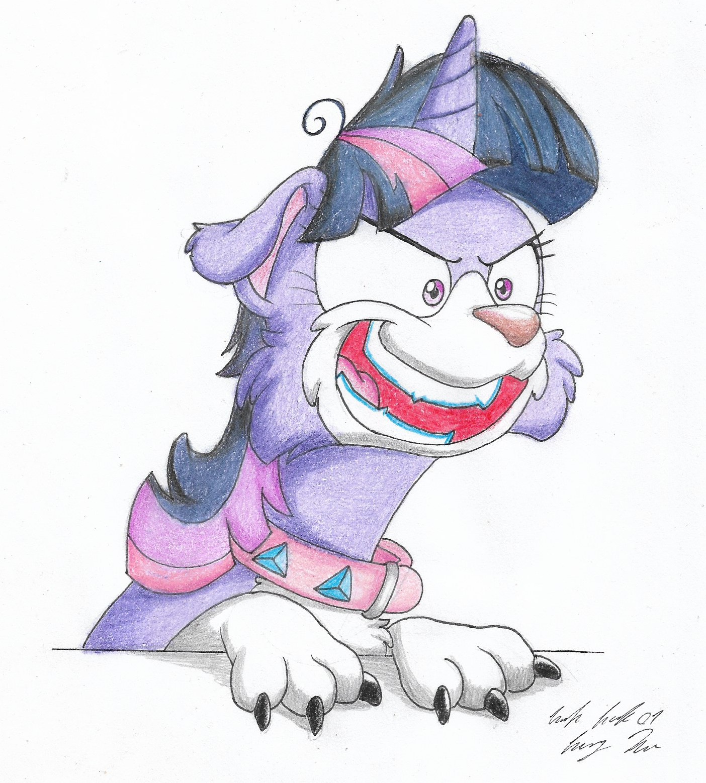 #3210680 - safe, artist:silversimba01, twilight sparkle, dog, pony ...
