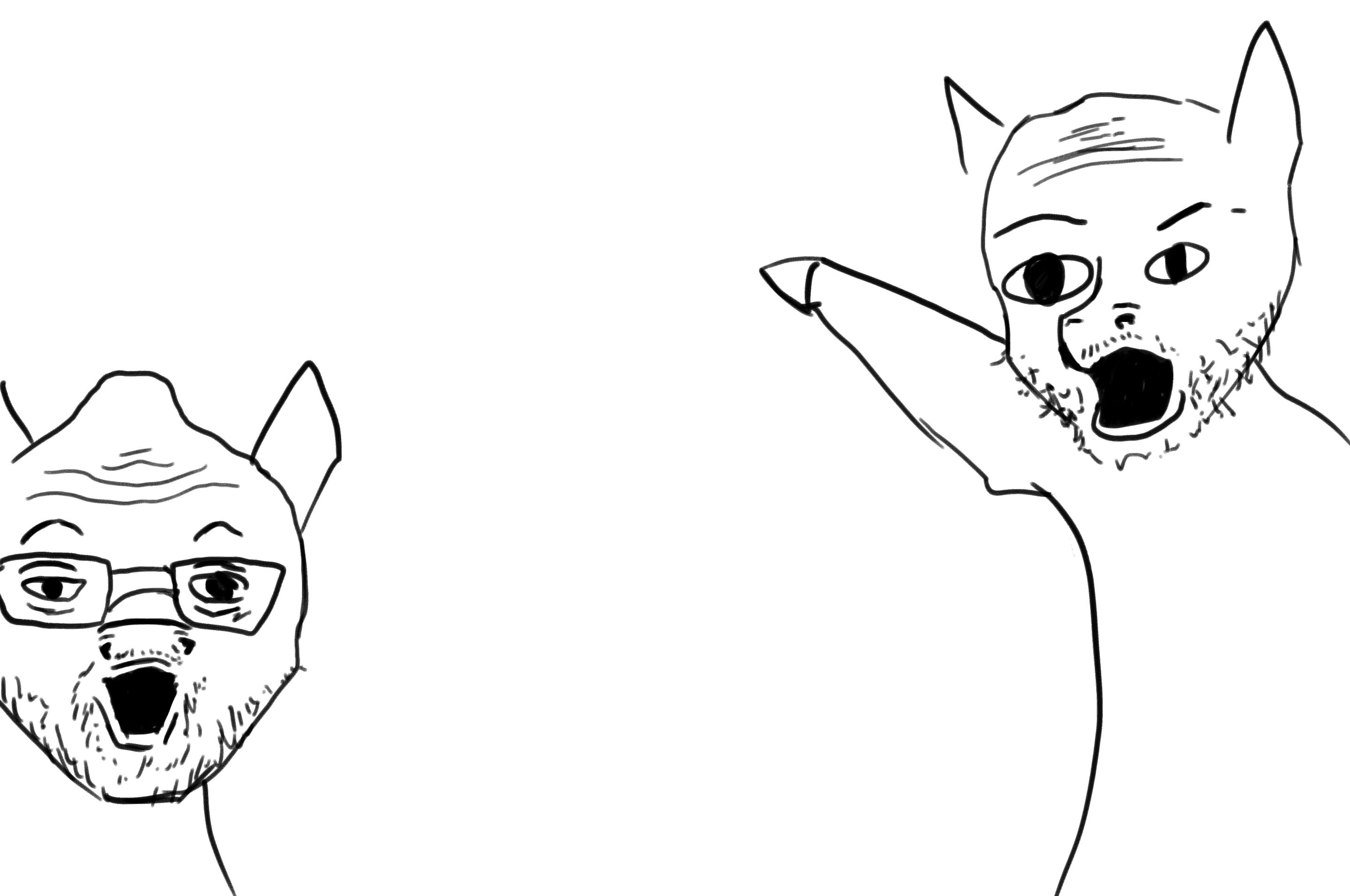 #3217372 - safe, artist:stray prey, pony, meme, pointing, ponified meme, soyjaks pointing, wojak ...