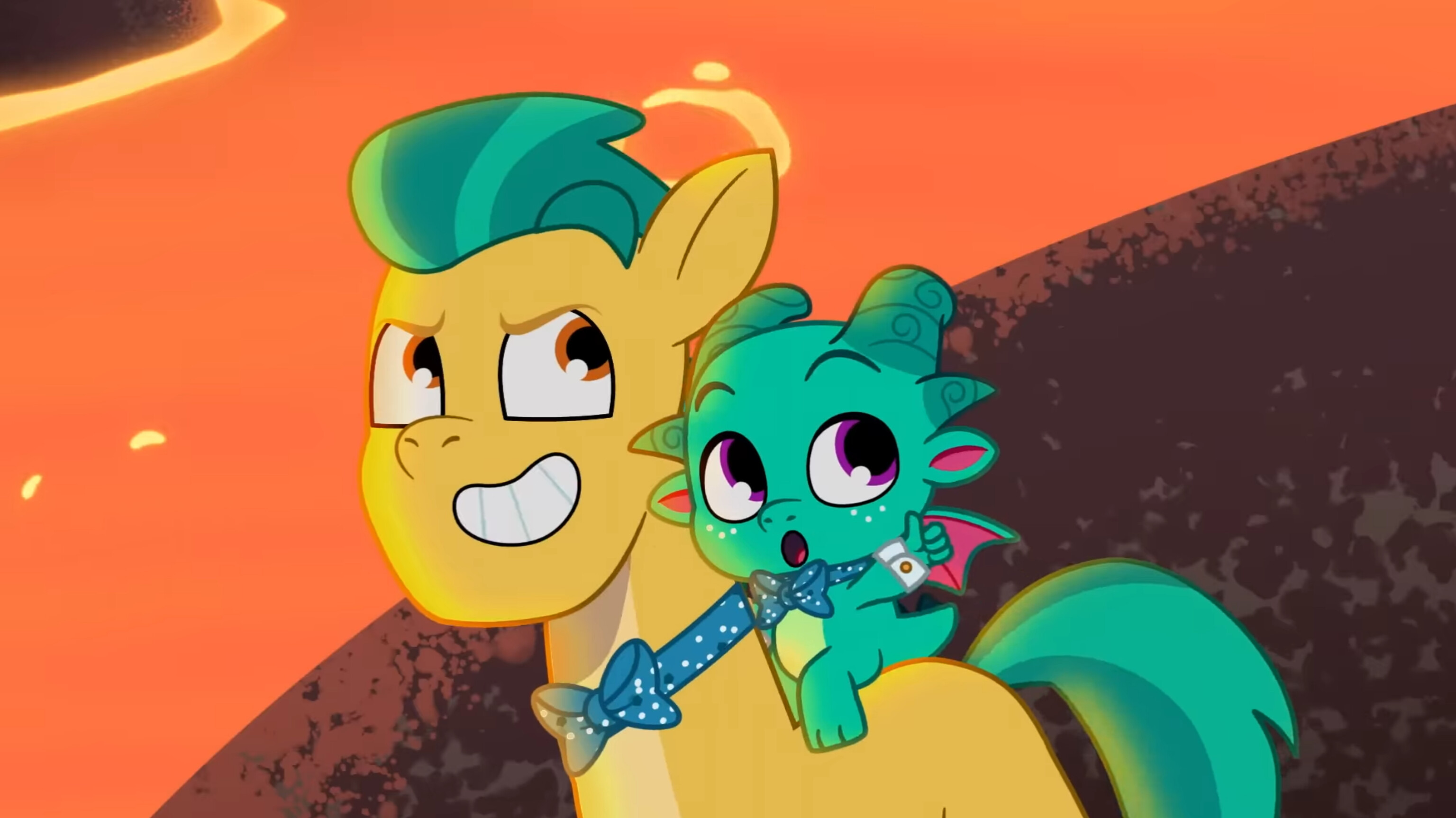 #3218154 - safe, screencap, hitch trailblazer, sparky sparkeroni ...