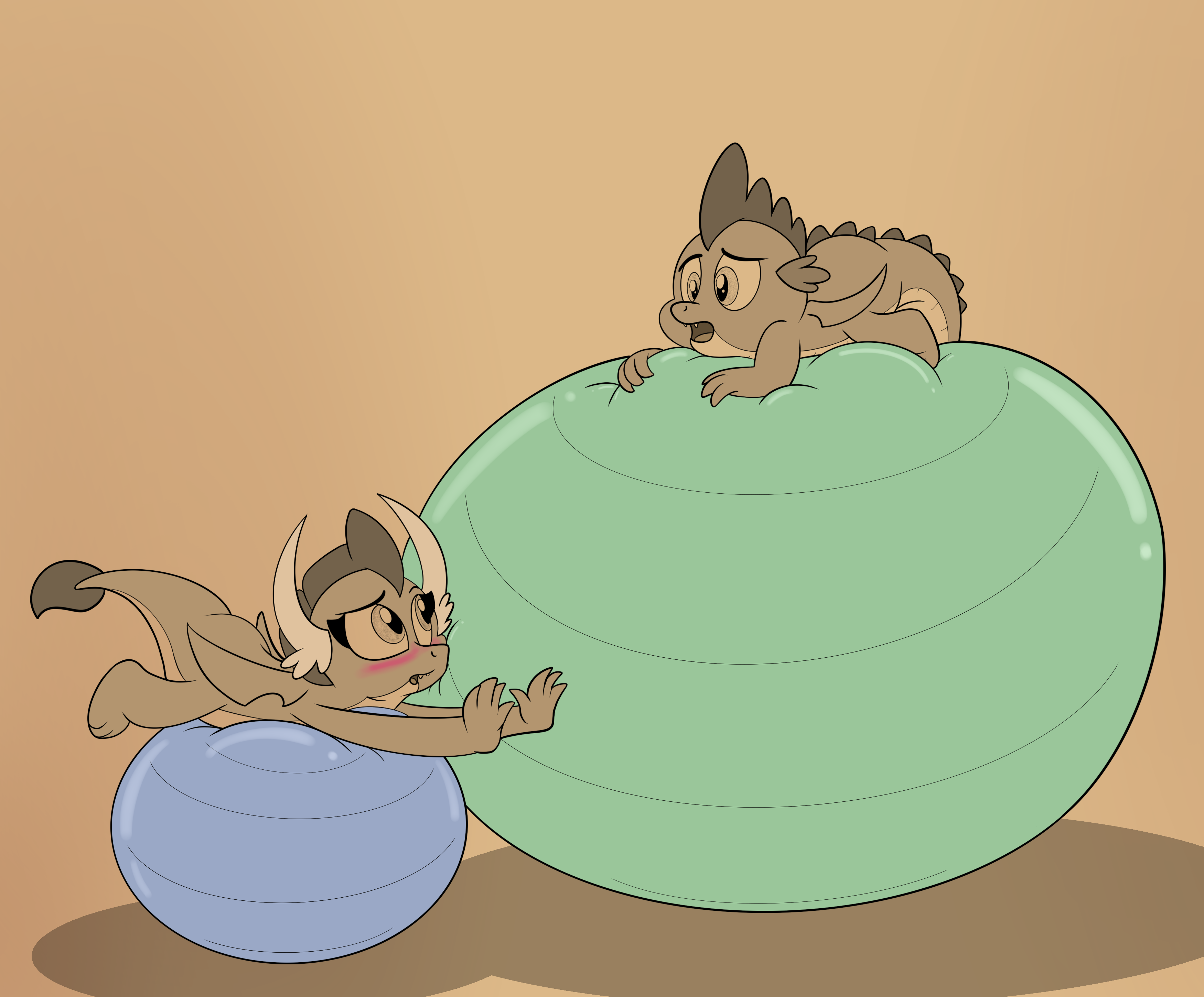 #3218347 - safe, artist:rupert, smolder, spike, dragon, series ...