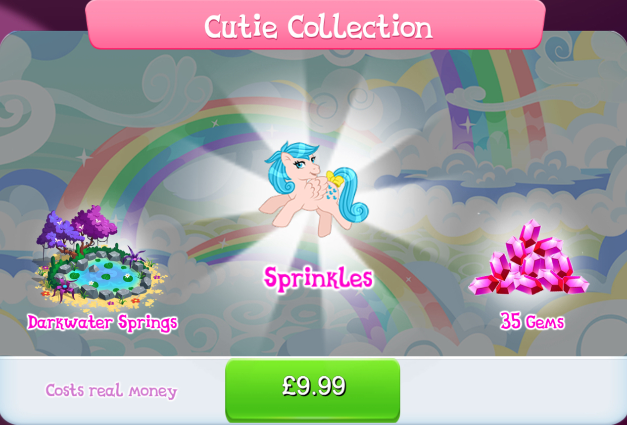 #3219001 - safe, gameloft, idw, sprinkles (g1), pegasus, pony, g1, g4 ...
