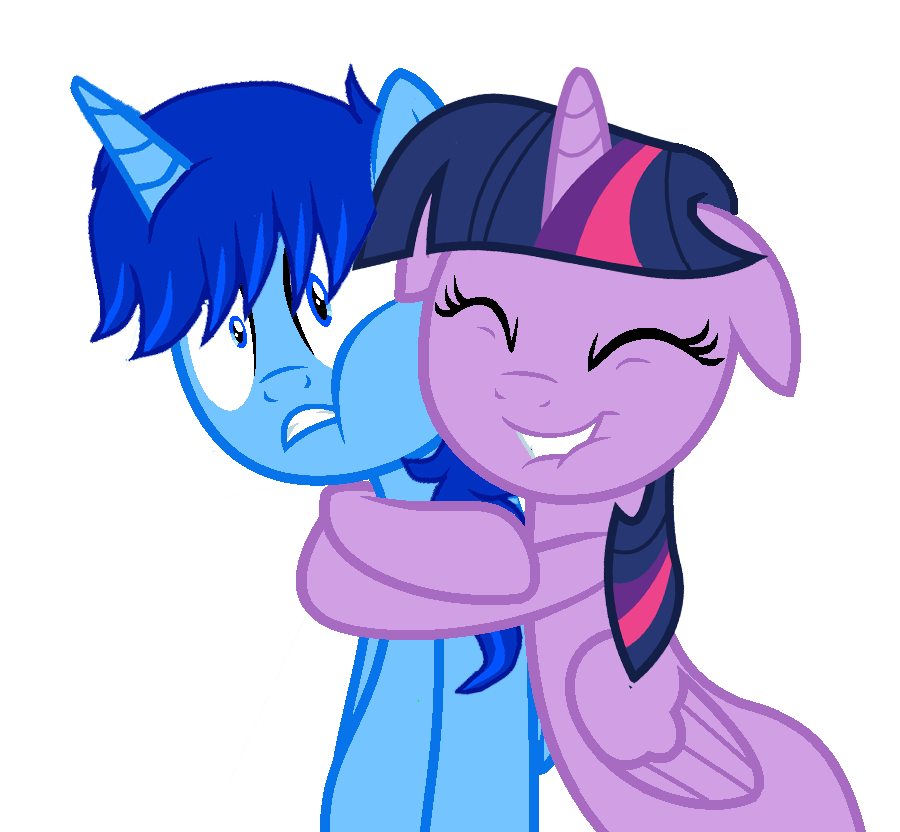 #3219215 - artist needed, source needed, safe, twilight sparkle, oc, oc:blue thunder, alicorn ...