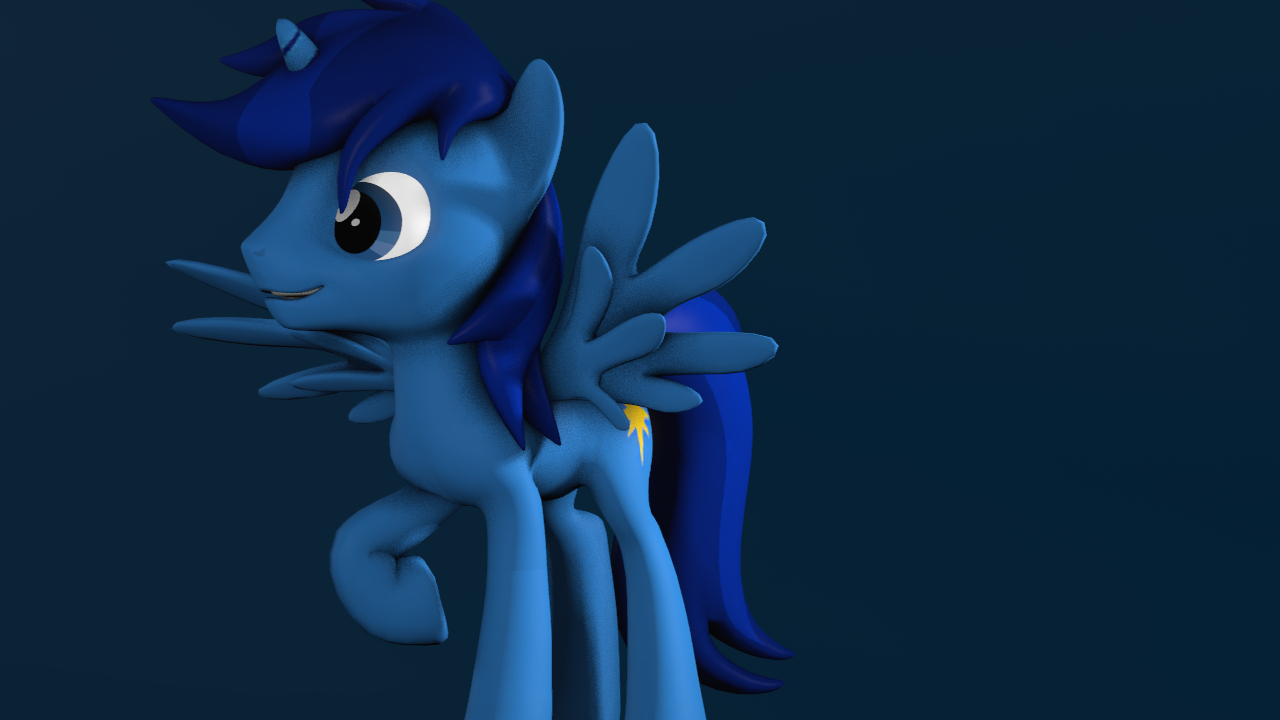 #3219264 - artist needed, source needed, safe, oc, oc:blue thunder, alicorn, 3d, 3d model ...