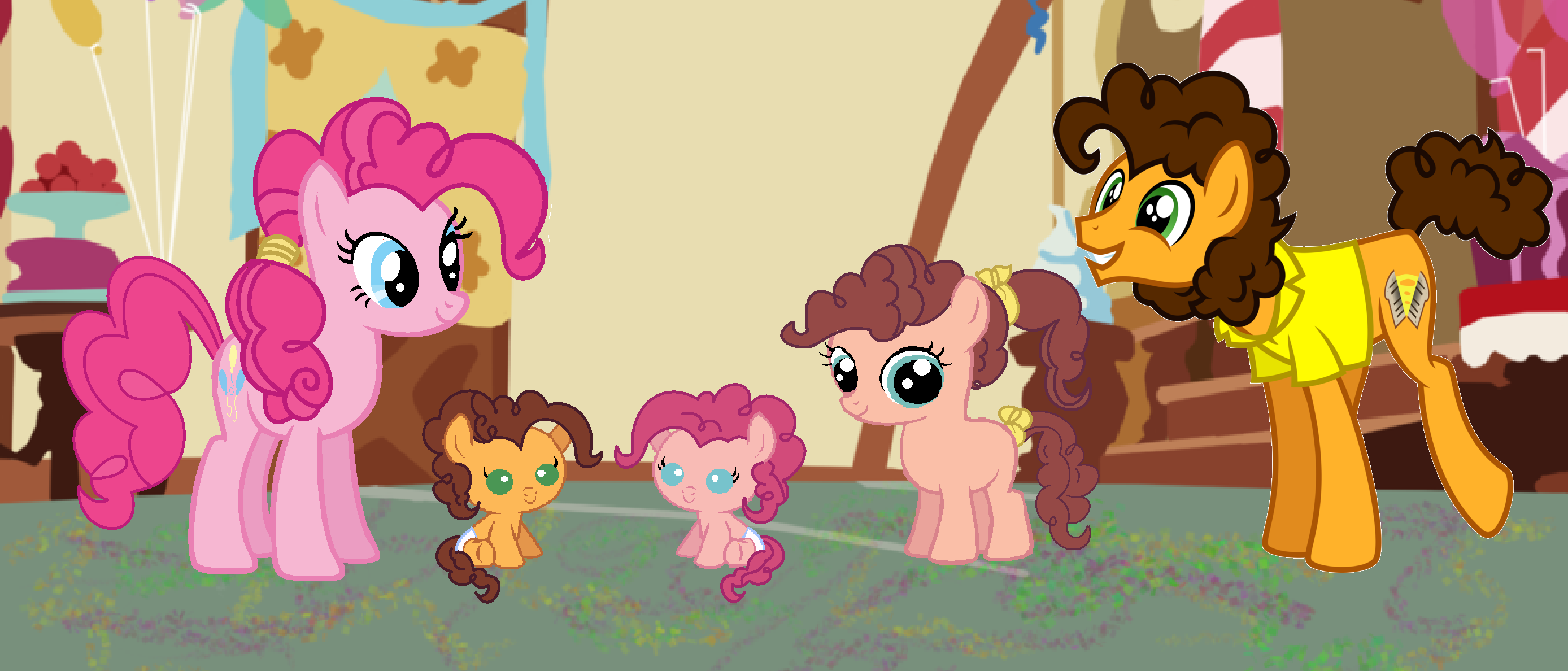 #3219408 - safe, artist:princessfloriana, cheese sandwich, pinkie pie ...