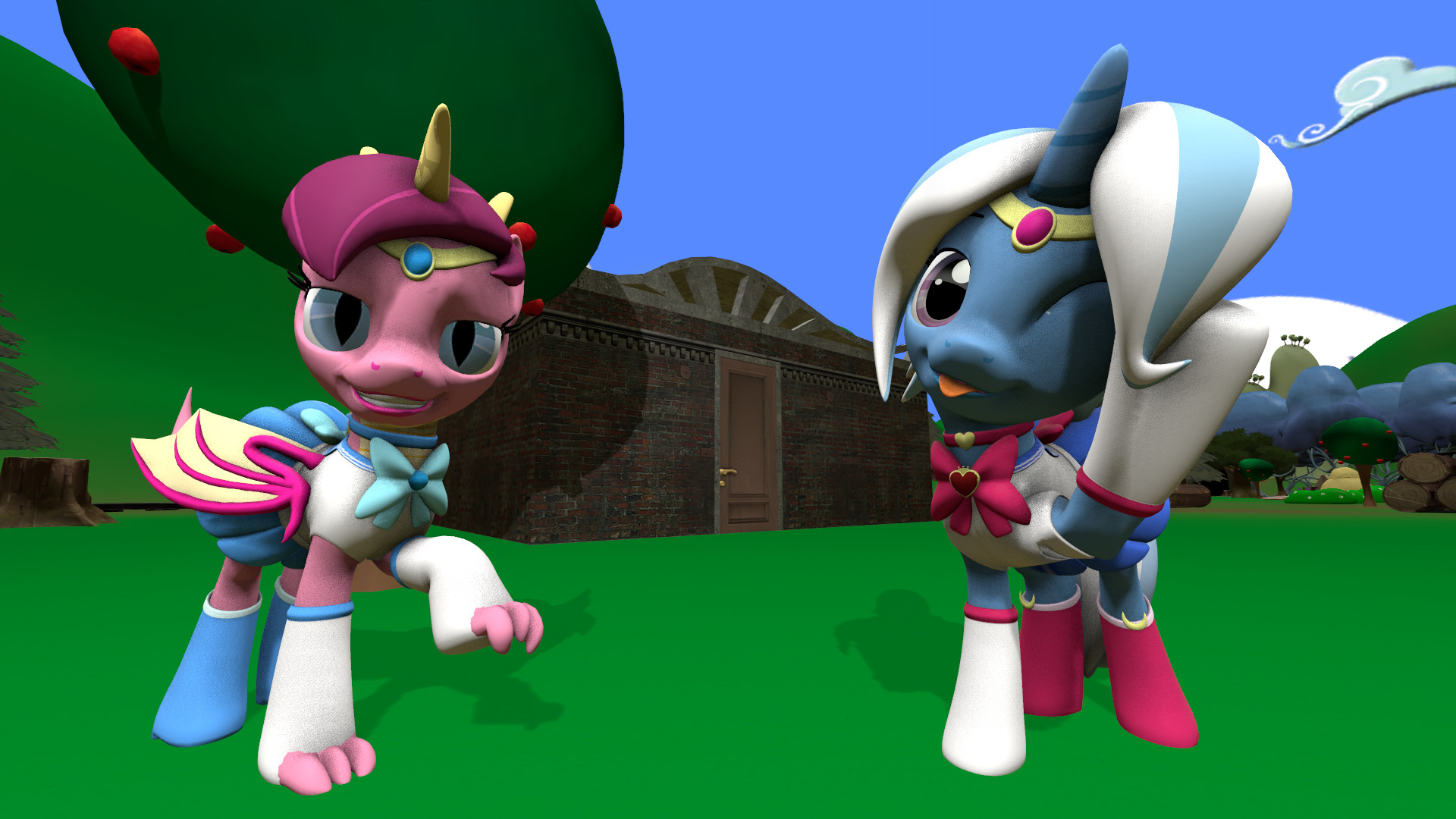 #3220068 - safe, artist:ask-the-luna-knight, trixie, oc, oc:midnight ...