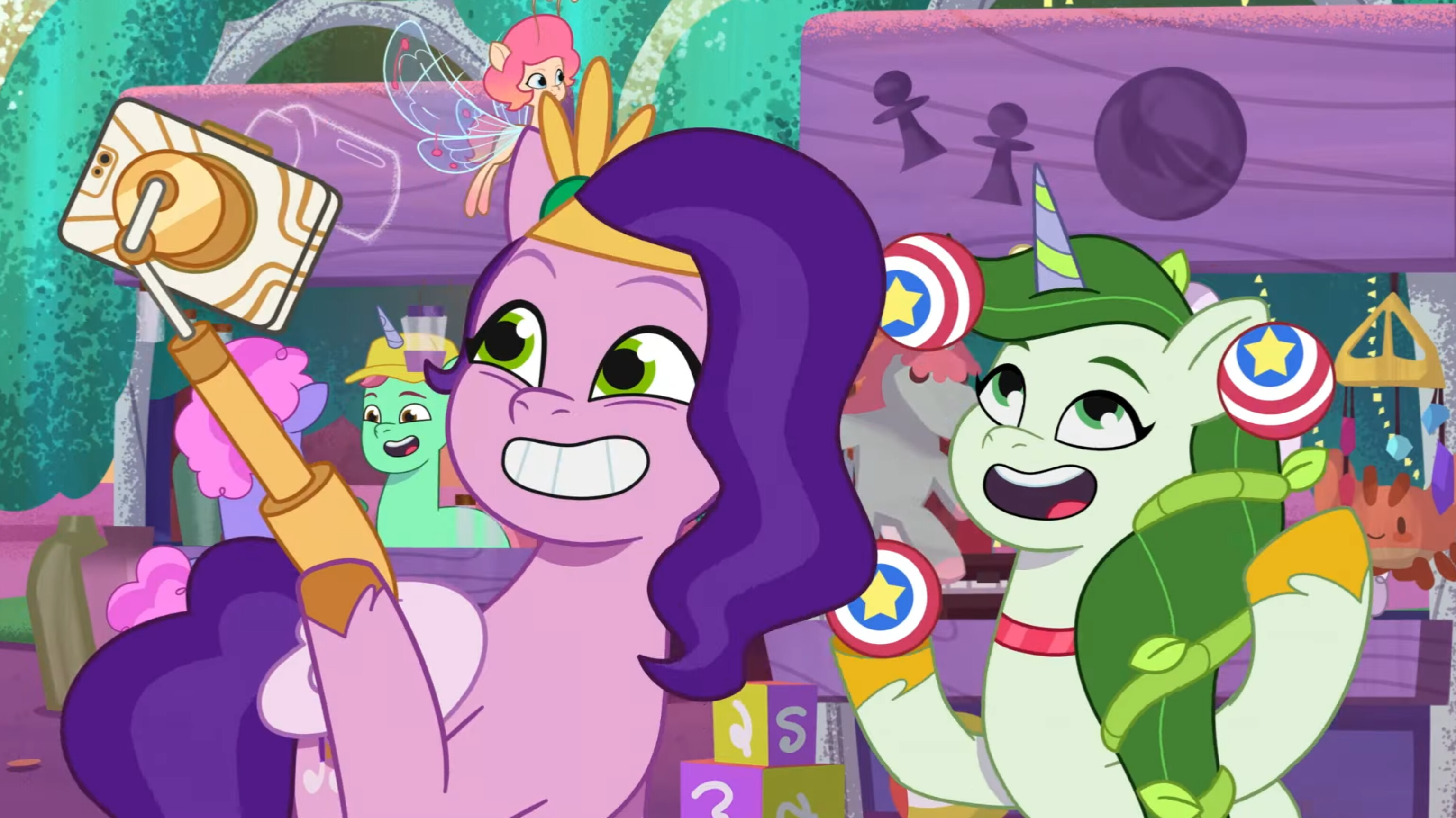 #3222343 - safe, screencap, emerald saucer, pipp petals, sugarpuff ...