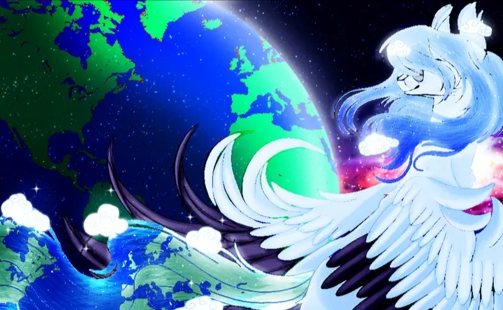 #3222839 - safe, oc, oc:altersmay earth, pegasus, pony, cloud, earth ...