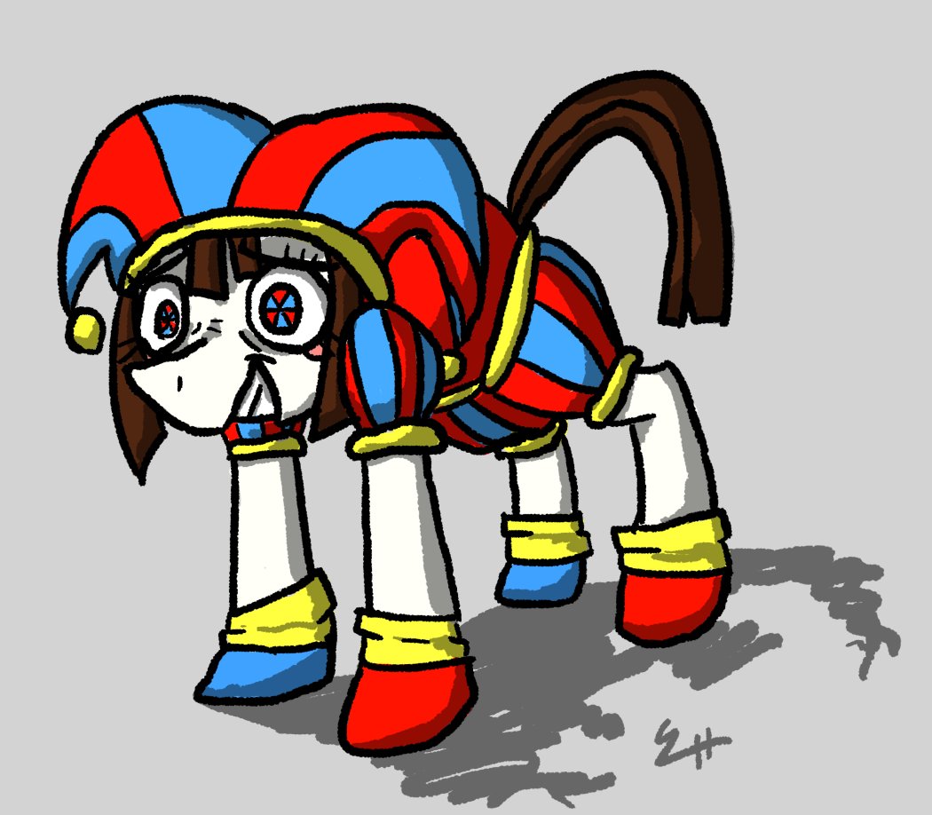 #3223693 - safe, artist:biscotti5000, earth pony, pony, female, gray ...