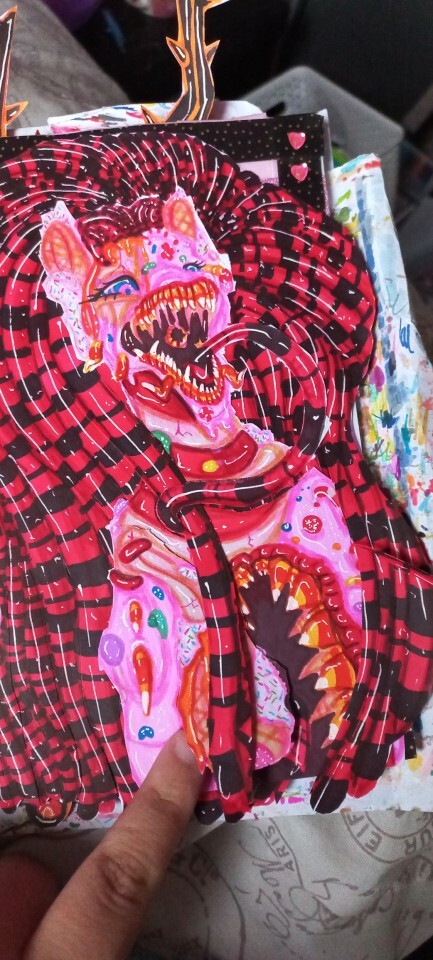 #3224357 - semi-grimdark, artist:toffee-the-dingo, oc, oc:candymare ...