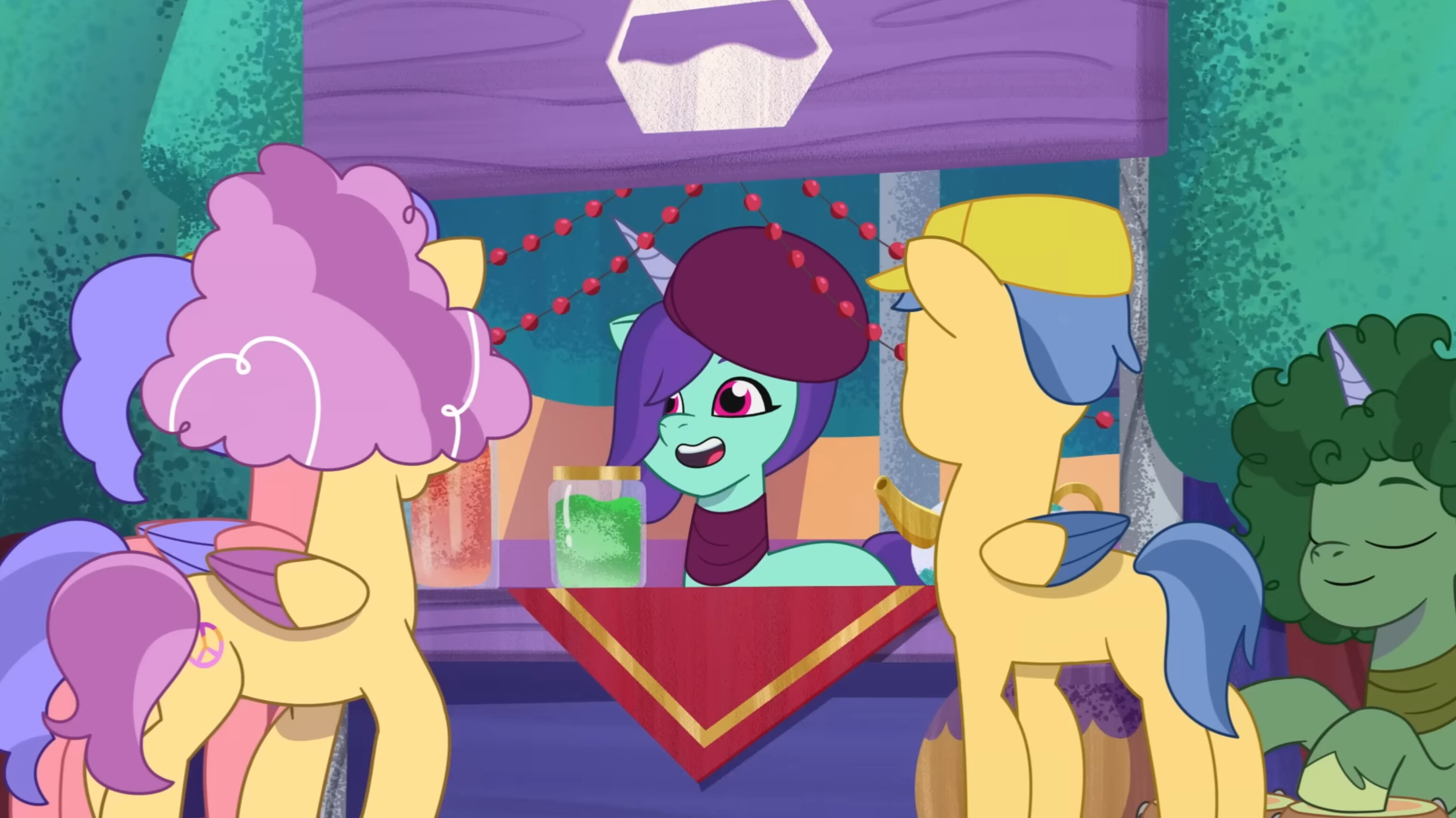 #3228080 - safe, screencap, dapple, emerald saucer, onyx, sunny styles ...