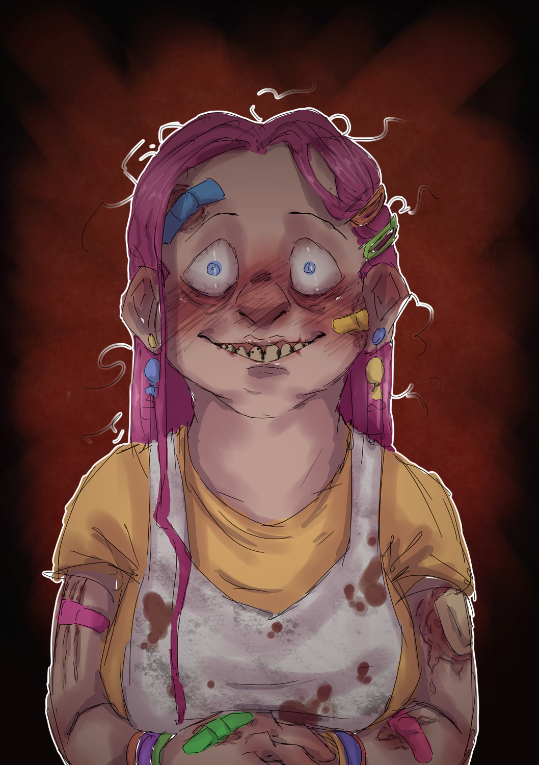 #3214722 - semi-grimdark, artist:vanilla drop, pinkie pie, earth pony ...