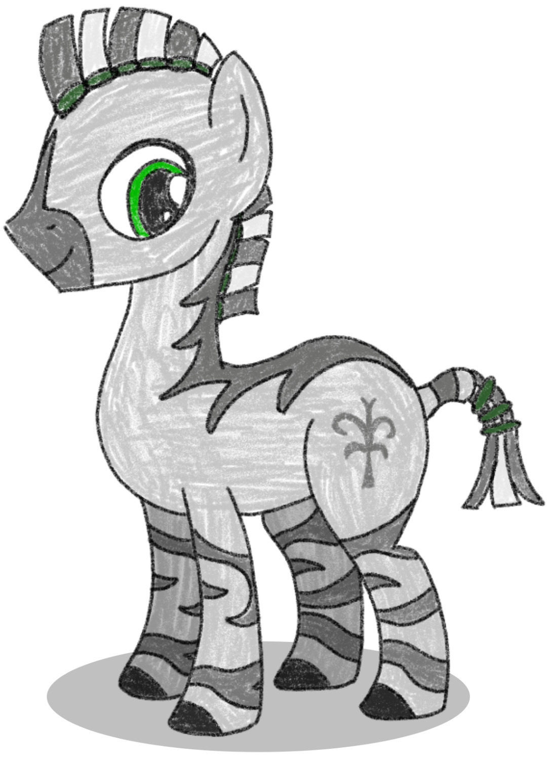 #3237643 - safe, artist:ramdom_player201, oc, oc only, oc:terra leaf, zebra, base used, simple ...