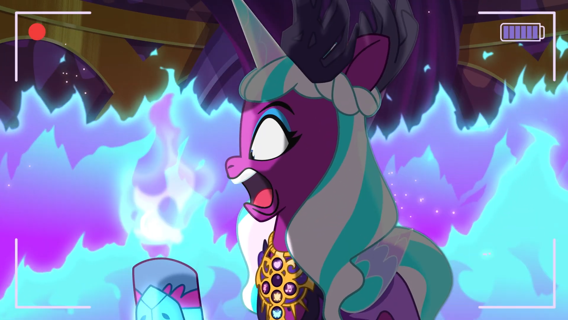 #3241421 - safe, screencap, opaline arcana, alicorn, fire alicorn, pony ...