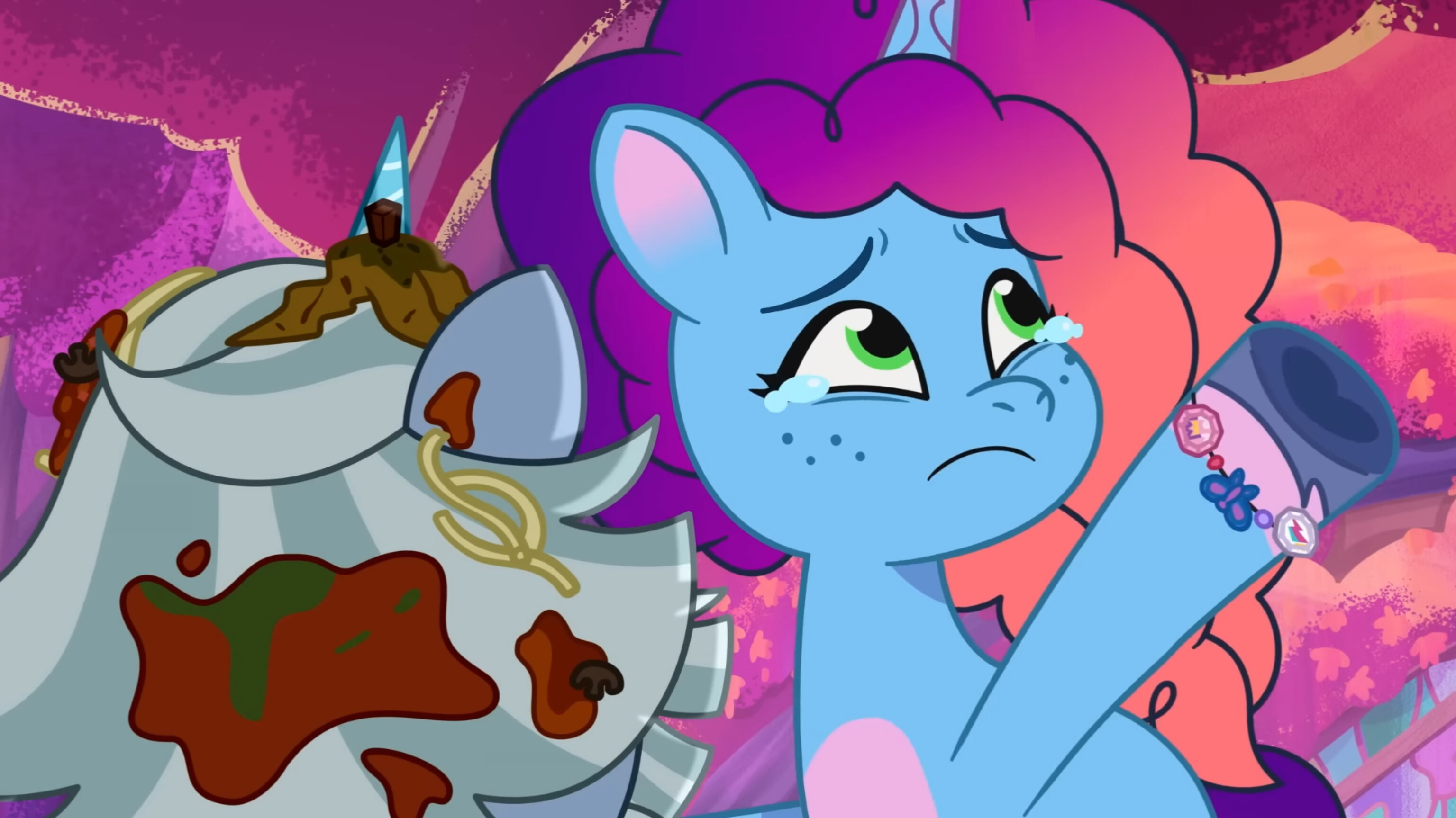 #3241480 - safe, screencap, alphabittle blossomforth, misty brightdawn, pony, unicorn, friday ...