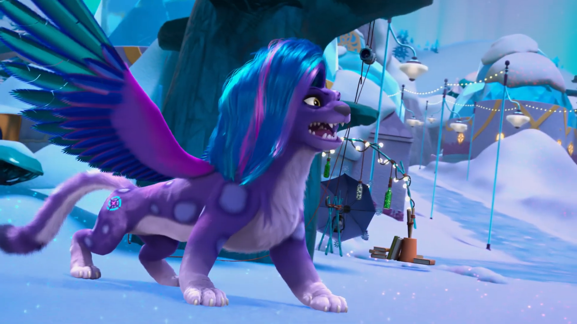 #3245856 - safe, screencap, allura, aq bars, big cat, leopard, snow ...