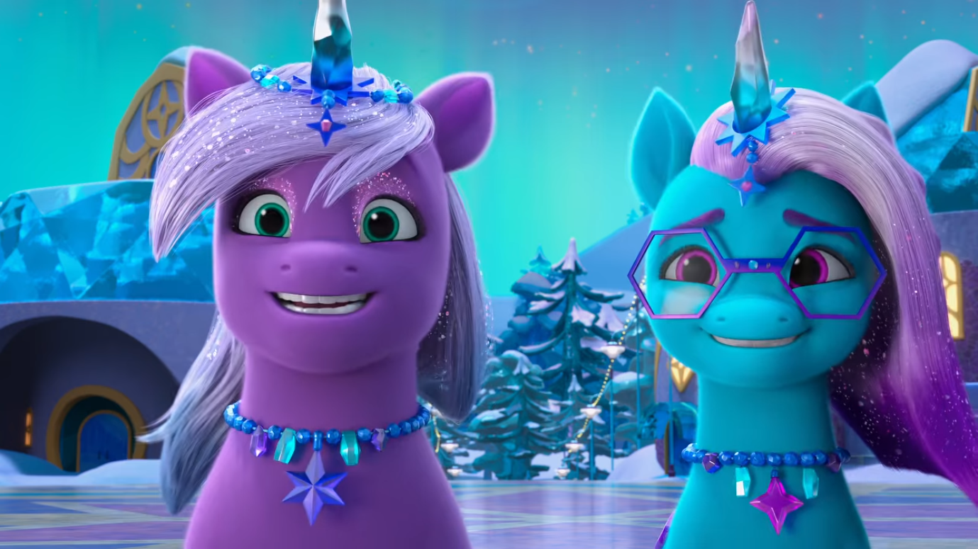 #3247093 - safe, screencap, comet (g5), violet frost, auroricorn, pony ...