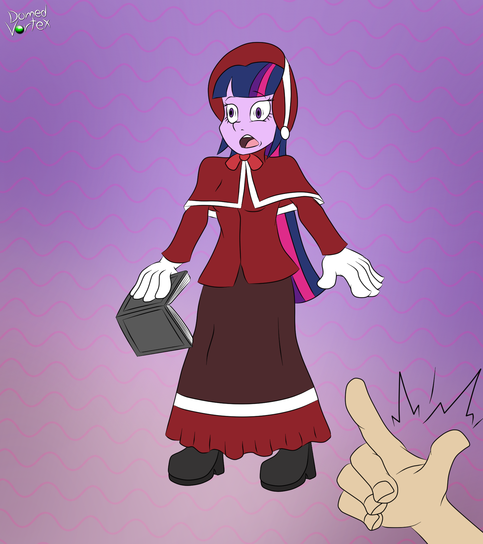 #3249717 - safe, artist:domedvortex, twilight sparkle, human, equestria ...