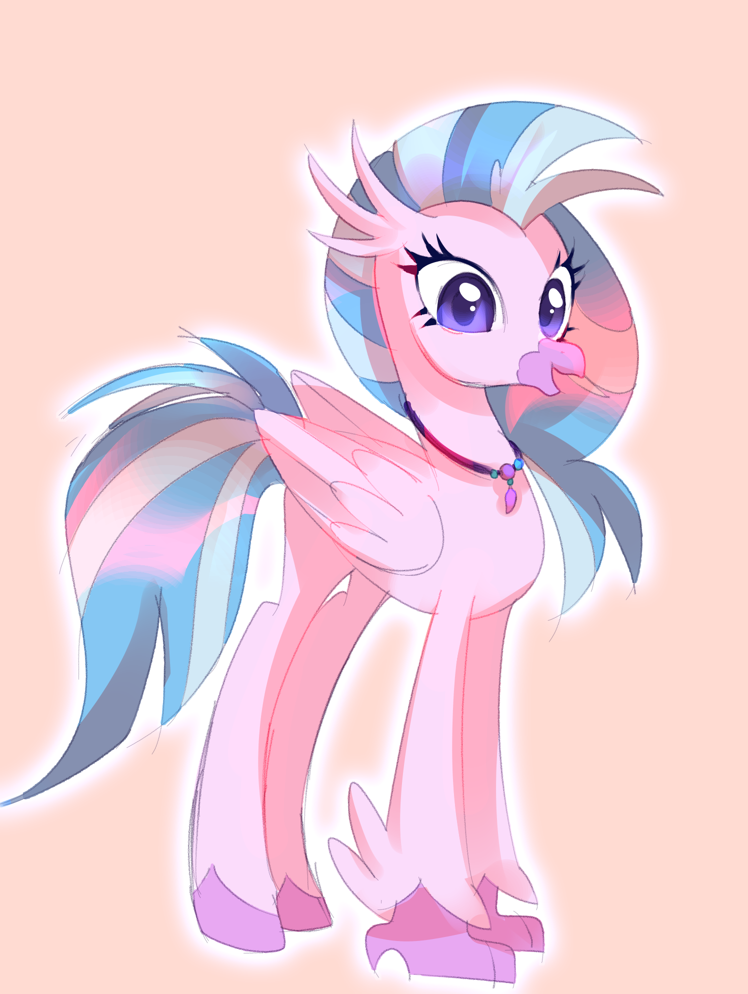 #3249895 - artist needed, safe, silverstream, hippogriff, g4, cute ...