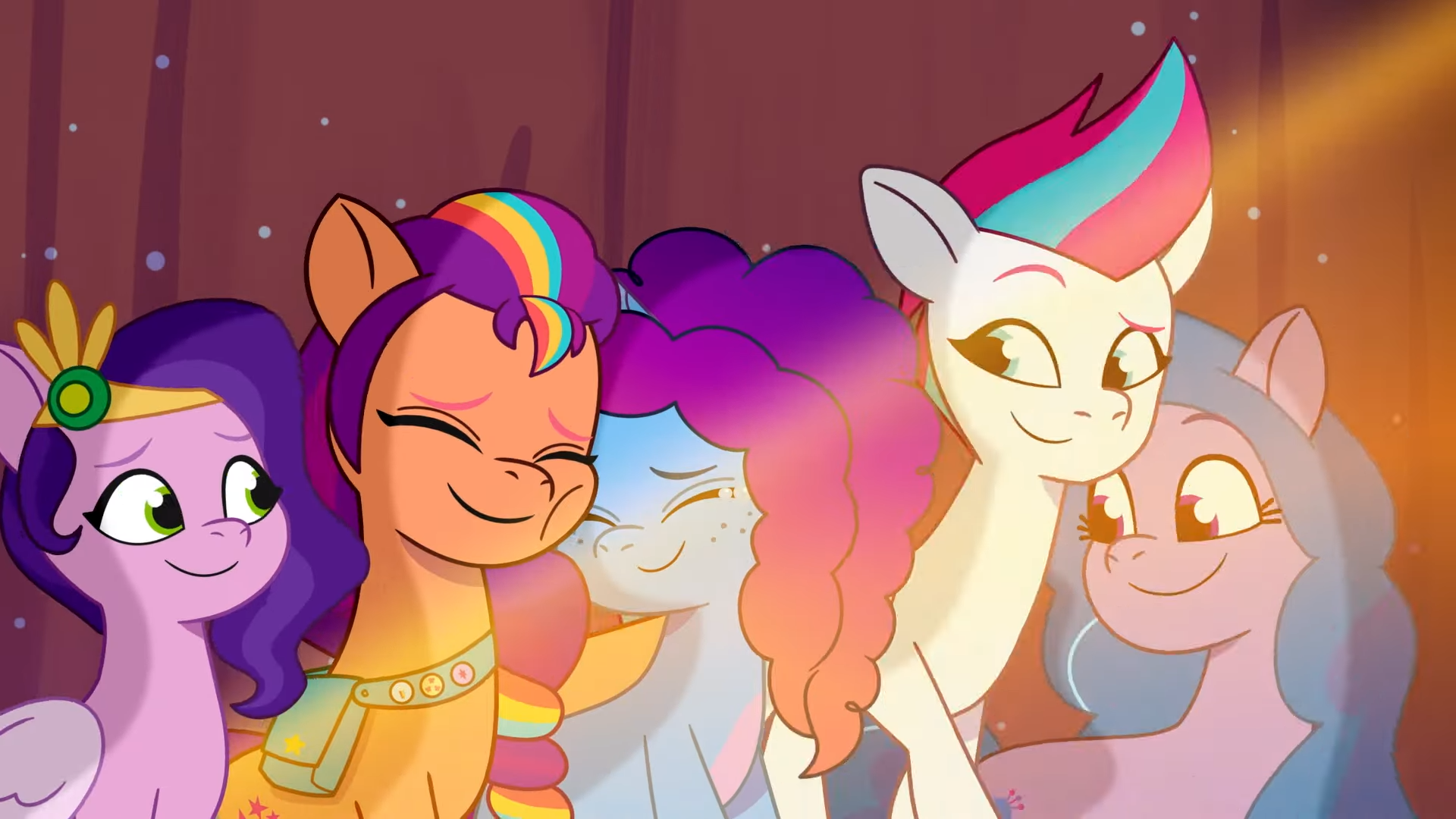 #3232432 - safe, screencap, izzy moonbow, misty brightdawn, pipp petals ...
