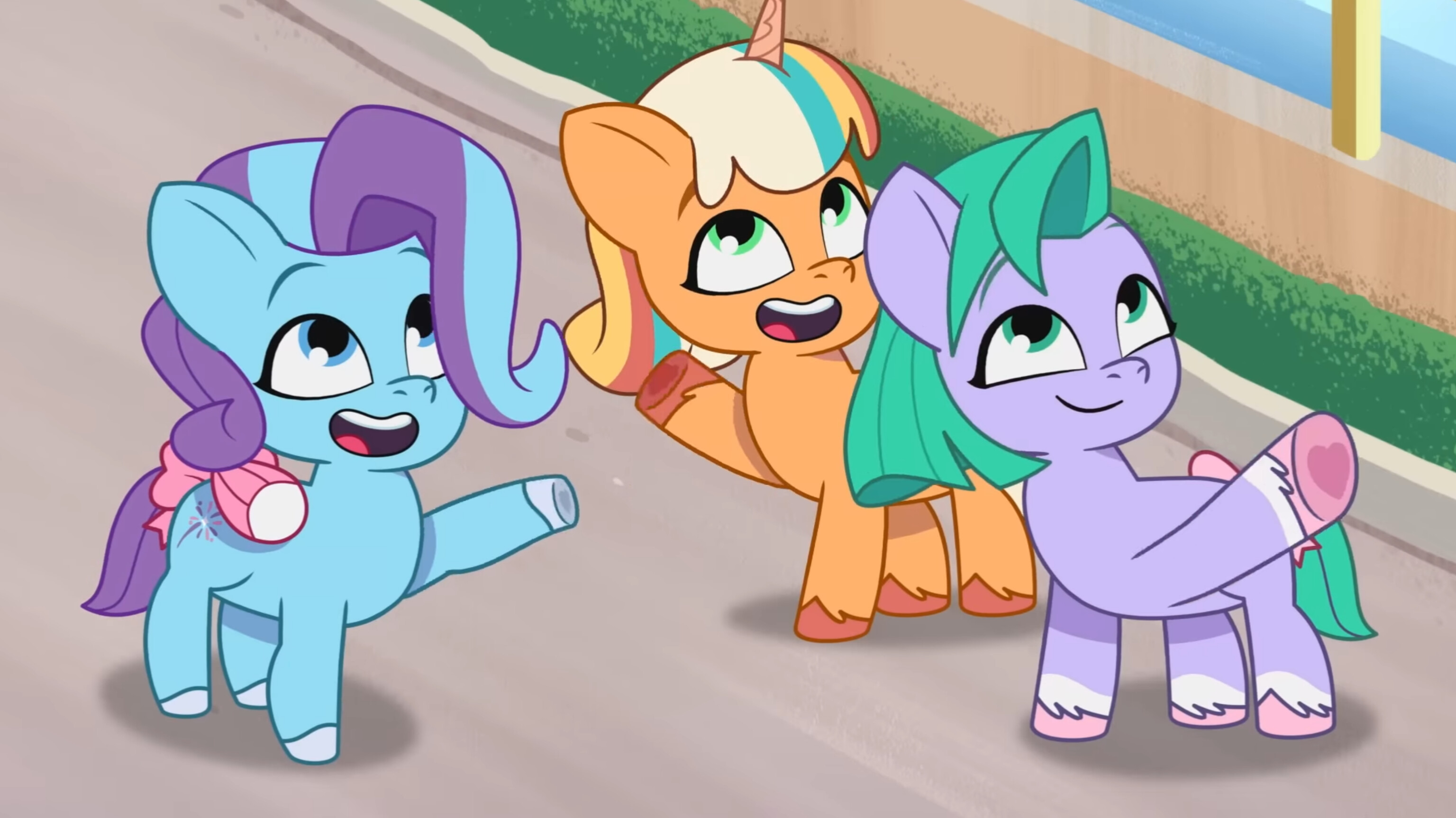 #3234120 - safe, screencap, glory (g5), peach fizz, seashell (g5 ...