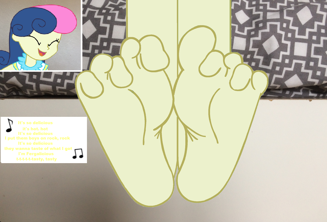 #3234926 - safe, artist:yungdeez, bon bon, sweetie drops, human ...