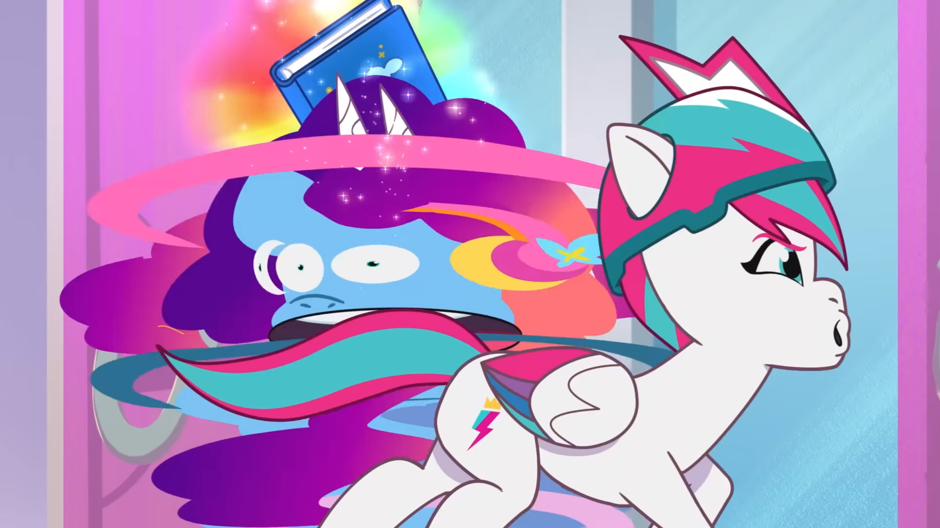 #3236886 - safe, screencap, misty brightdawn, zipp storm, pegasus, pony ...