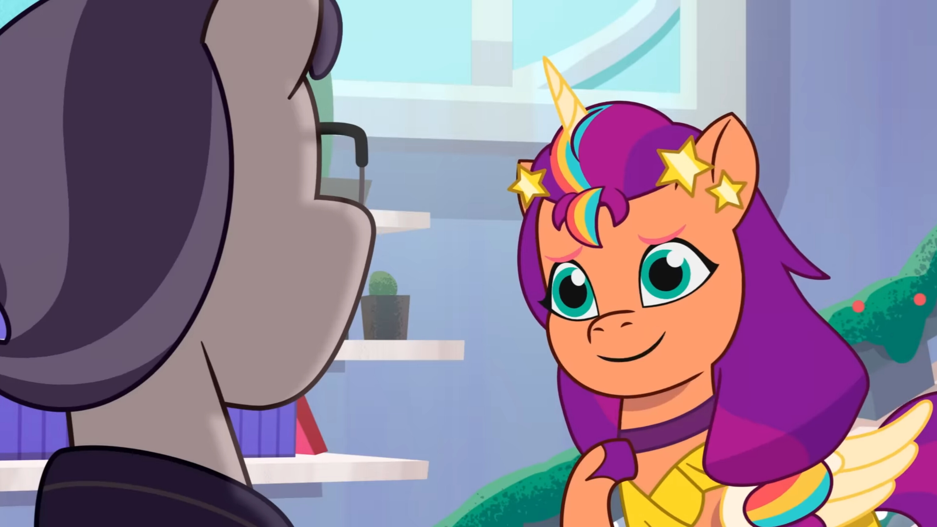 #3257831 - safe, screencap, sunny starscout, alicorn, earth pony, pony ...