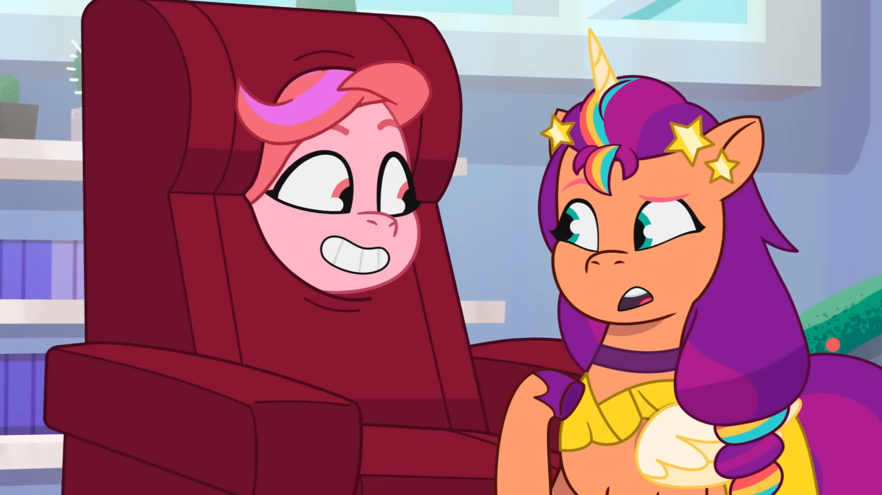 #3258092 - safe, screencap, sunny starscout, windy, alicorn, pegasus, pony, equestria's got ...