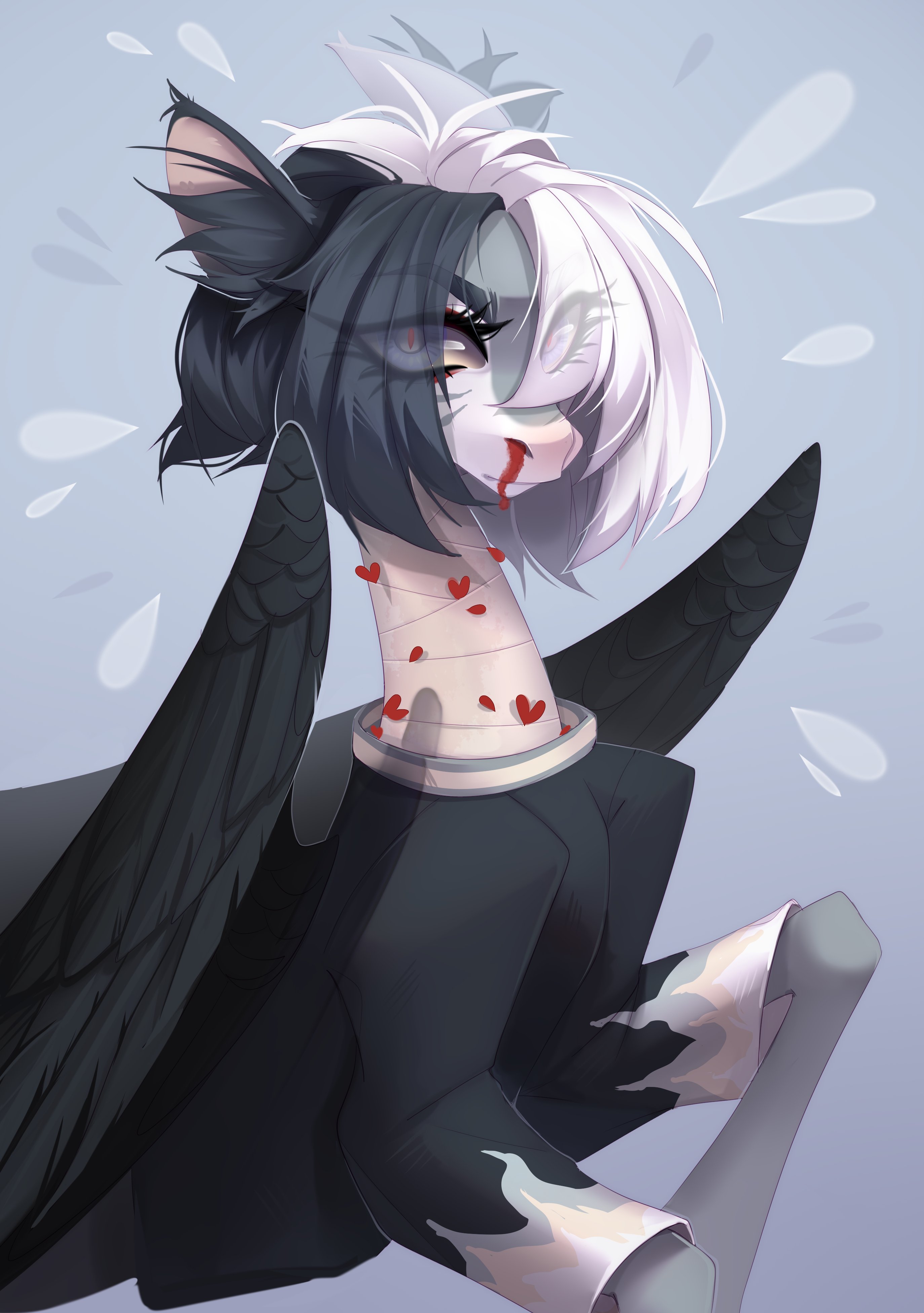 #3259471 - semi-grimdark, artist:meggychocolatka, oc, oc only, pegasus ...