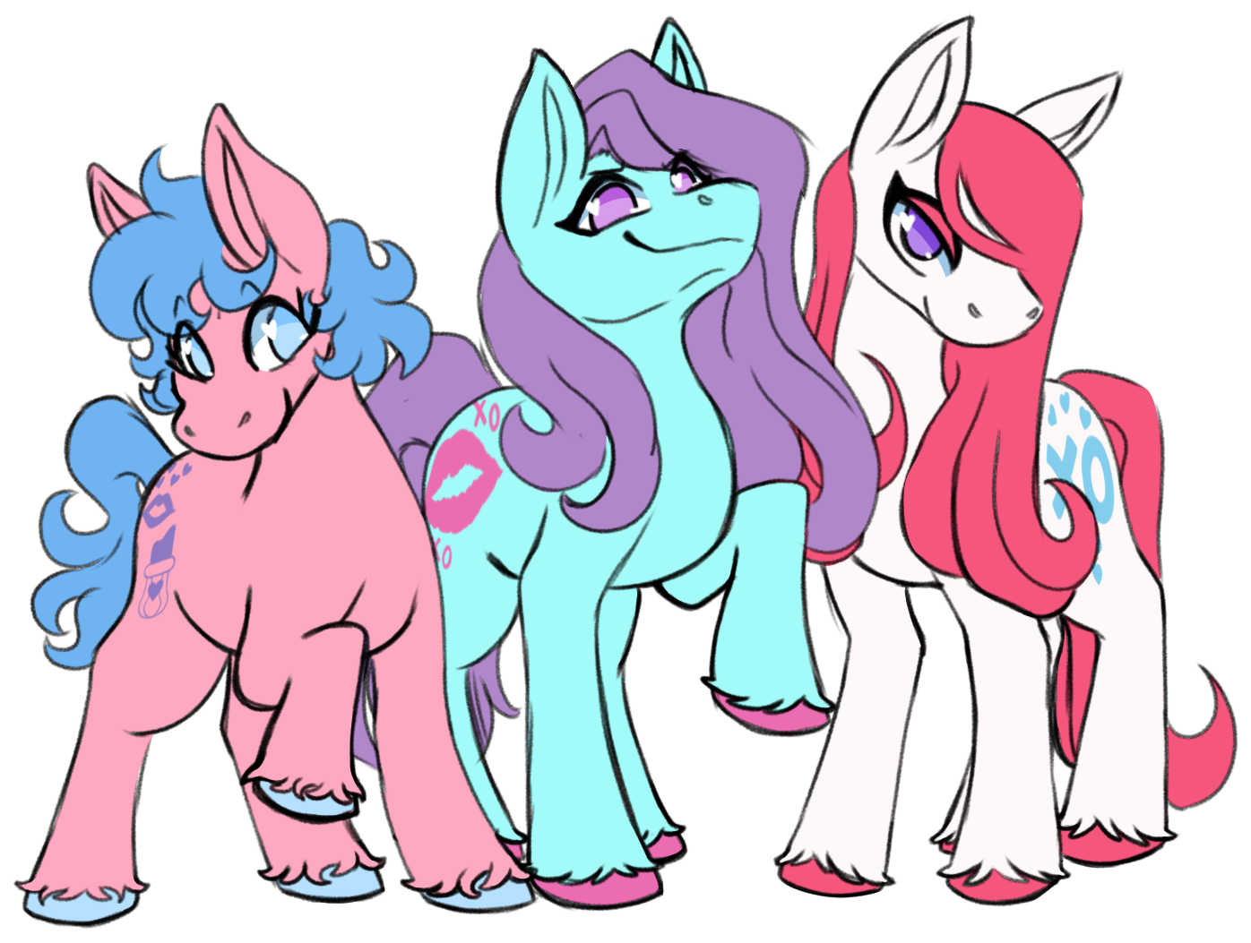 #3259999 - safe, artist:primrosedinocat, happy hugs, lovin' kisses ...