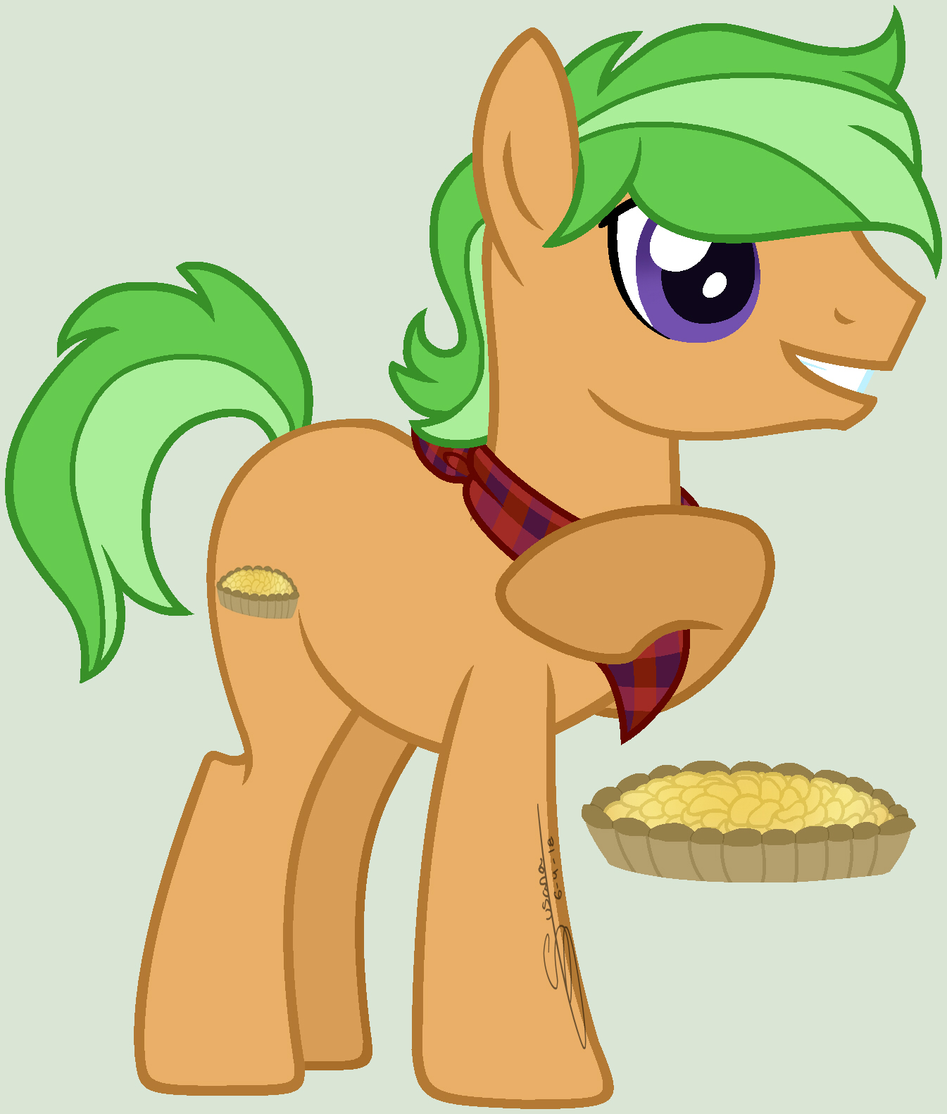 #3261160 - safe, artist:tejedora, earth pony, pony, g4, apple tart ...