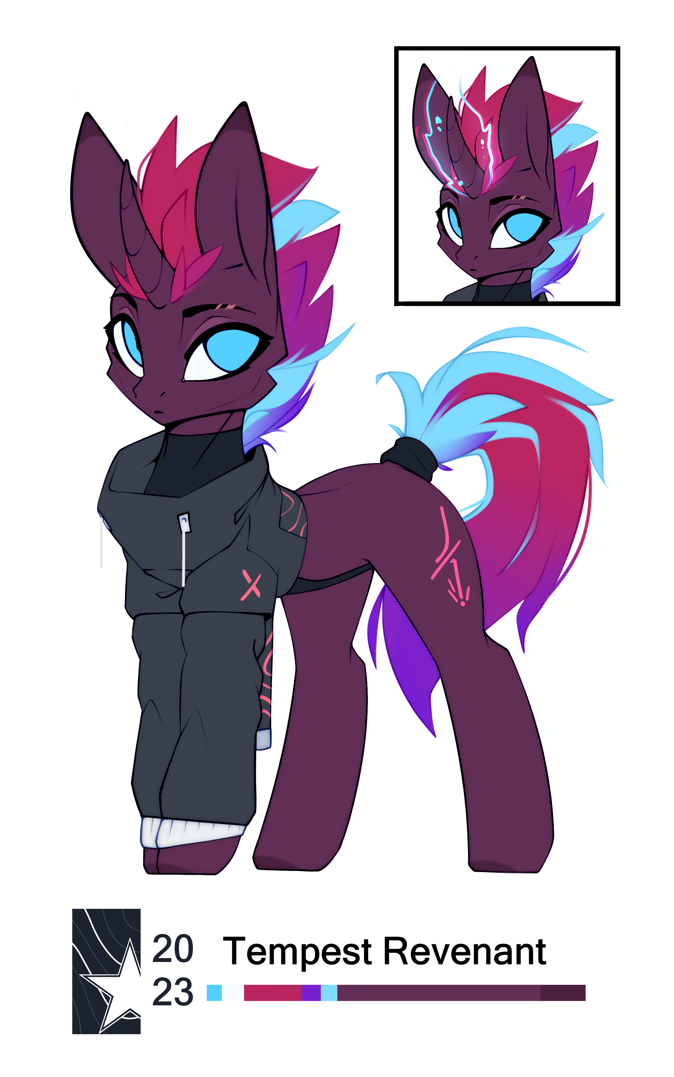 #3263626 - safe, artist:justafallingstar, oc, oc only, oc:tempest ...