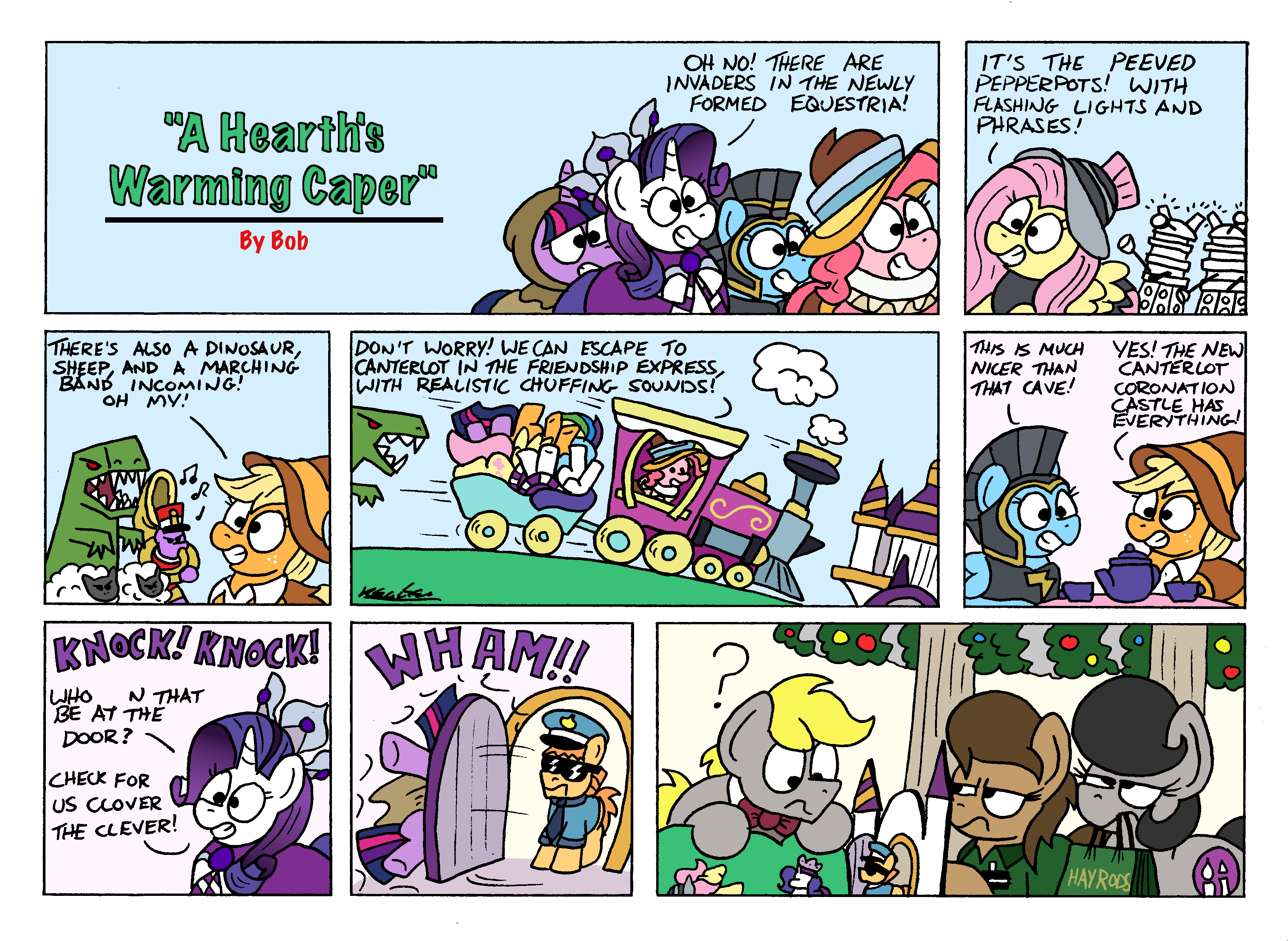 #3266194 - safe, artist:bobthedalek, applejack, chancellor puddinghead ...